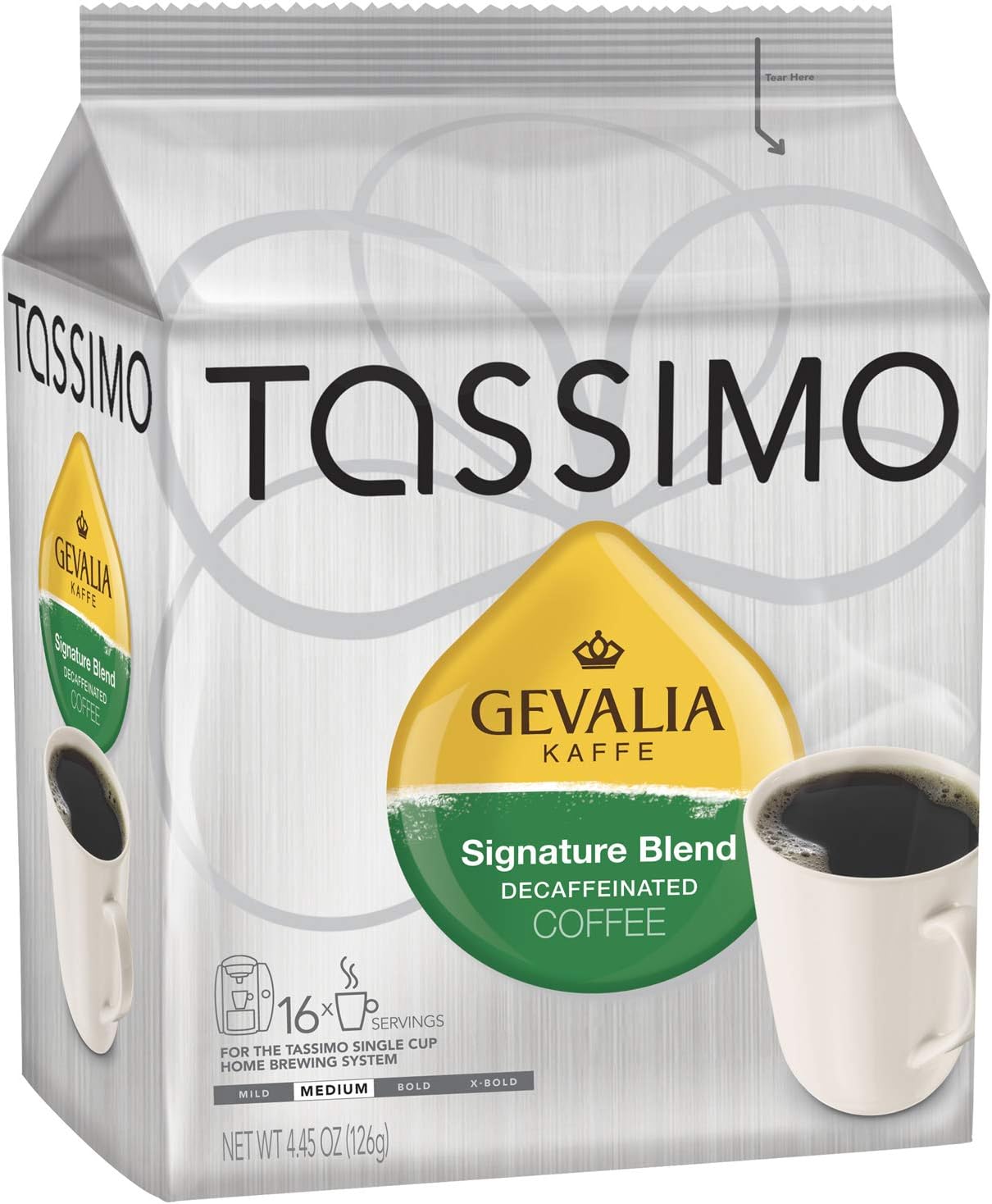 Amazon.com: Tassimo Gevalia Signature Blend Decaf Medium Roast Coffee T ...
