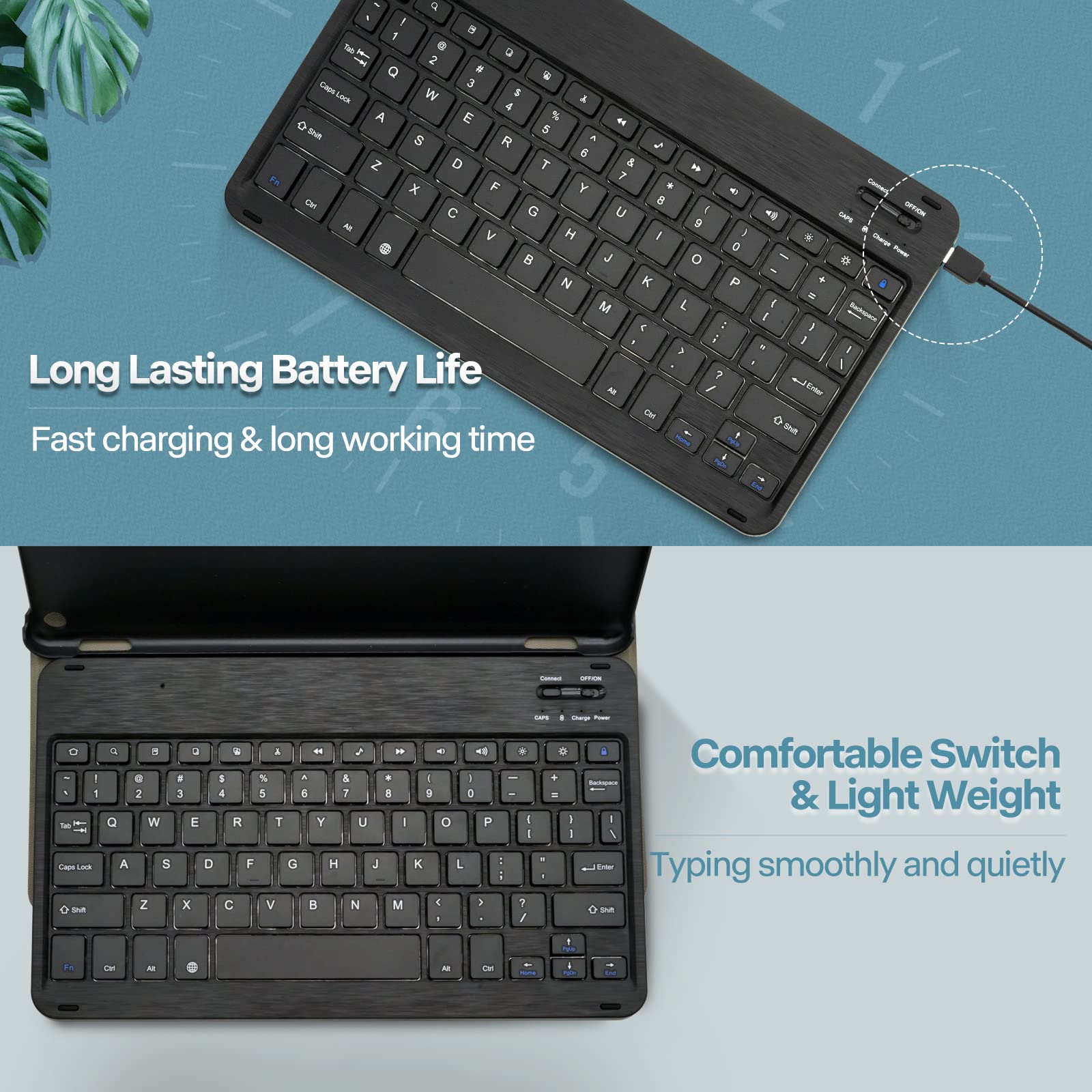 Fire HD 10 Keyboard Case Compatible for Amazon Kindle Fire HD 10/Fire ...