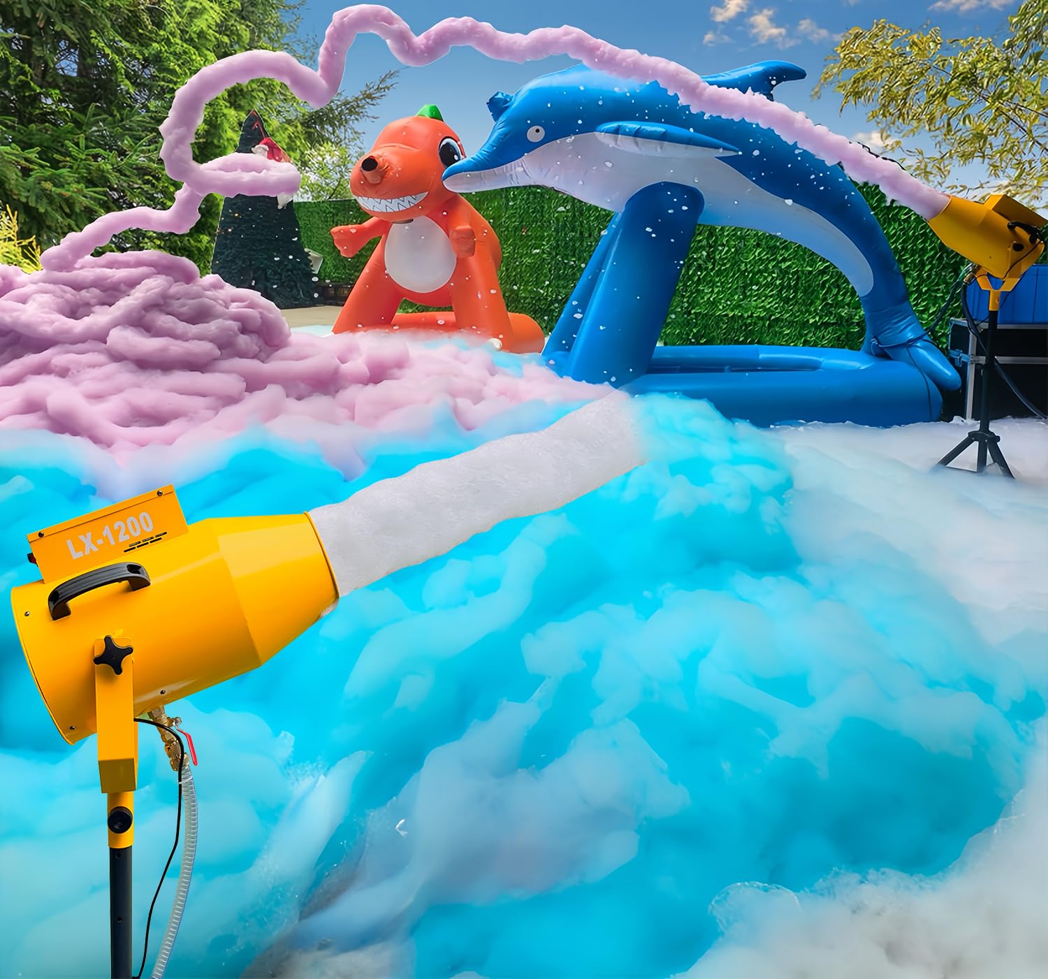 Party Machine LANGXUN 1000W Summer Foam , Kids Water Play Foam Blaster ...