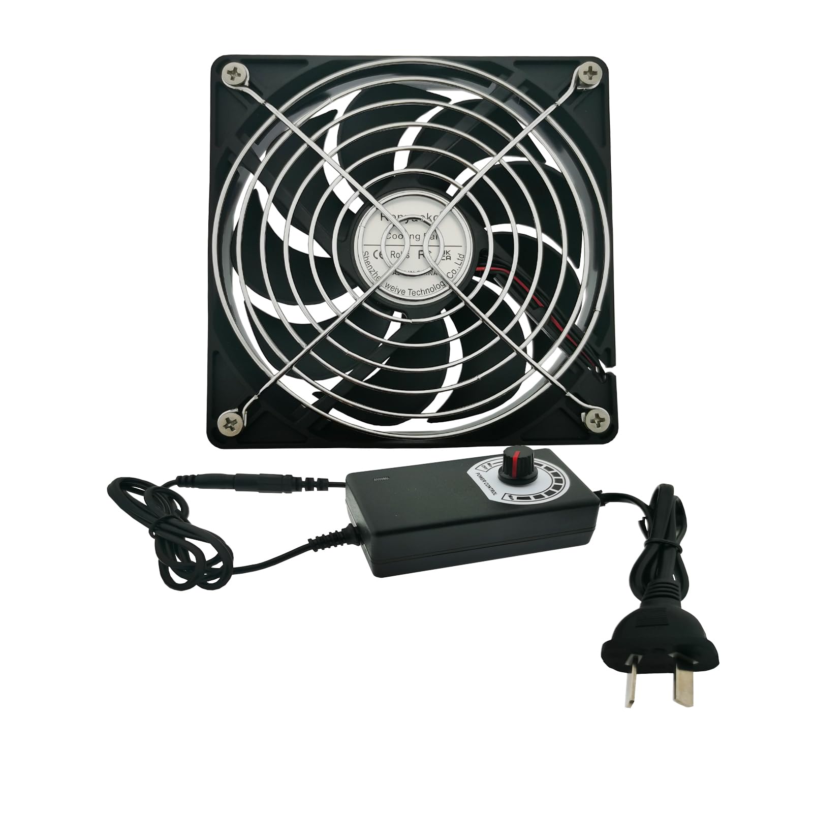 Ronyaoko 120mm Fan, Big Airflow 120mmx25mm Computer Fan,Variable Speed ...