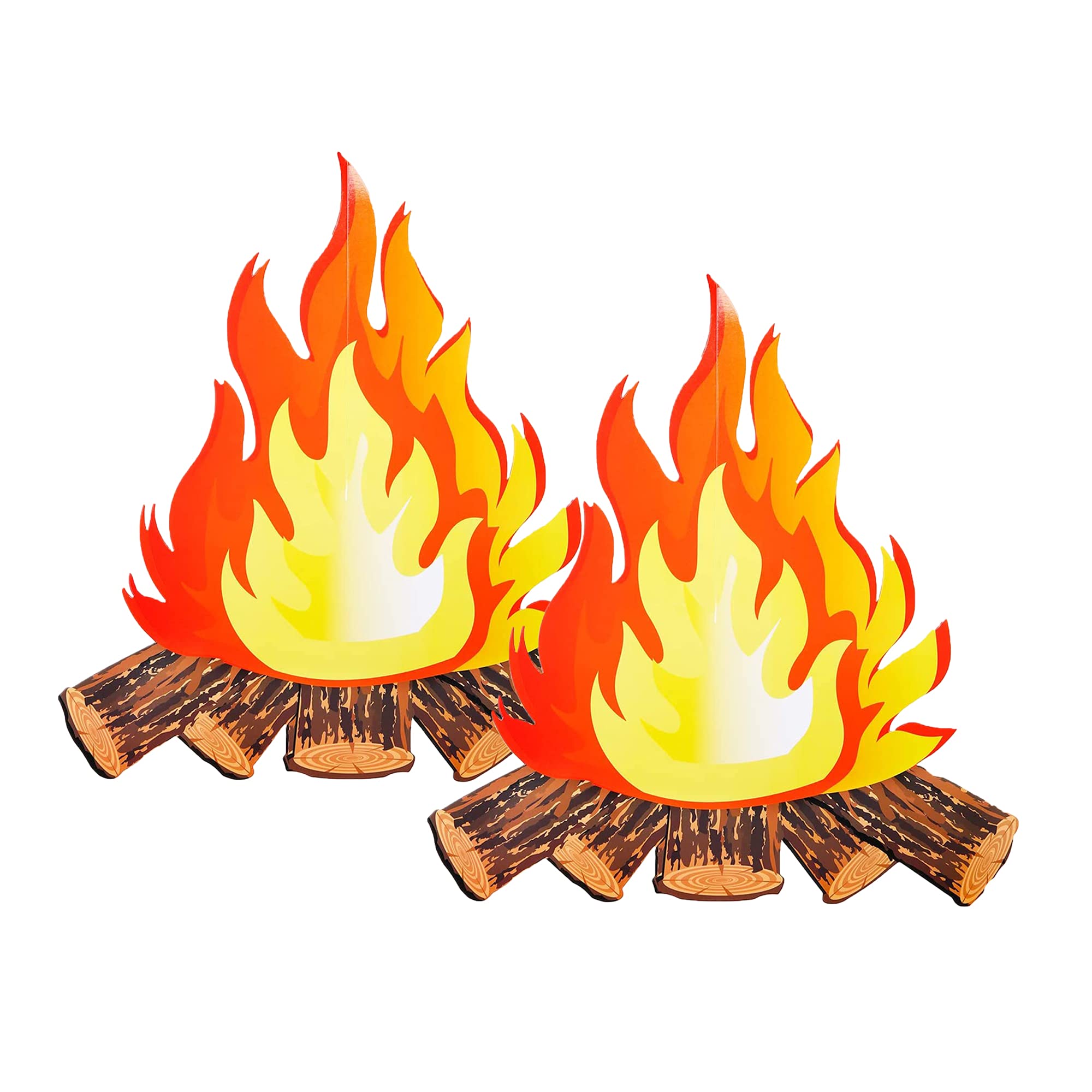 Snapklik.com : MYUBWTF 2 Sets Fire Fake Flame Paper, 12 Inch 3D Tall ...