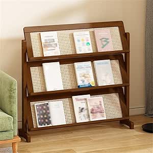 3-Tier Floor Standing Magazine Rack - Versatile Bookshelf For Home ...