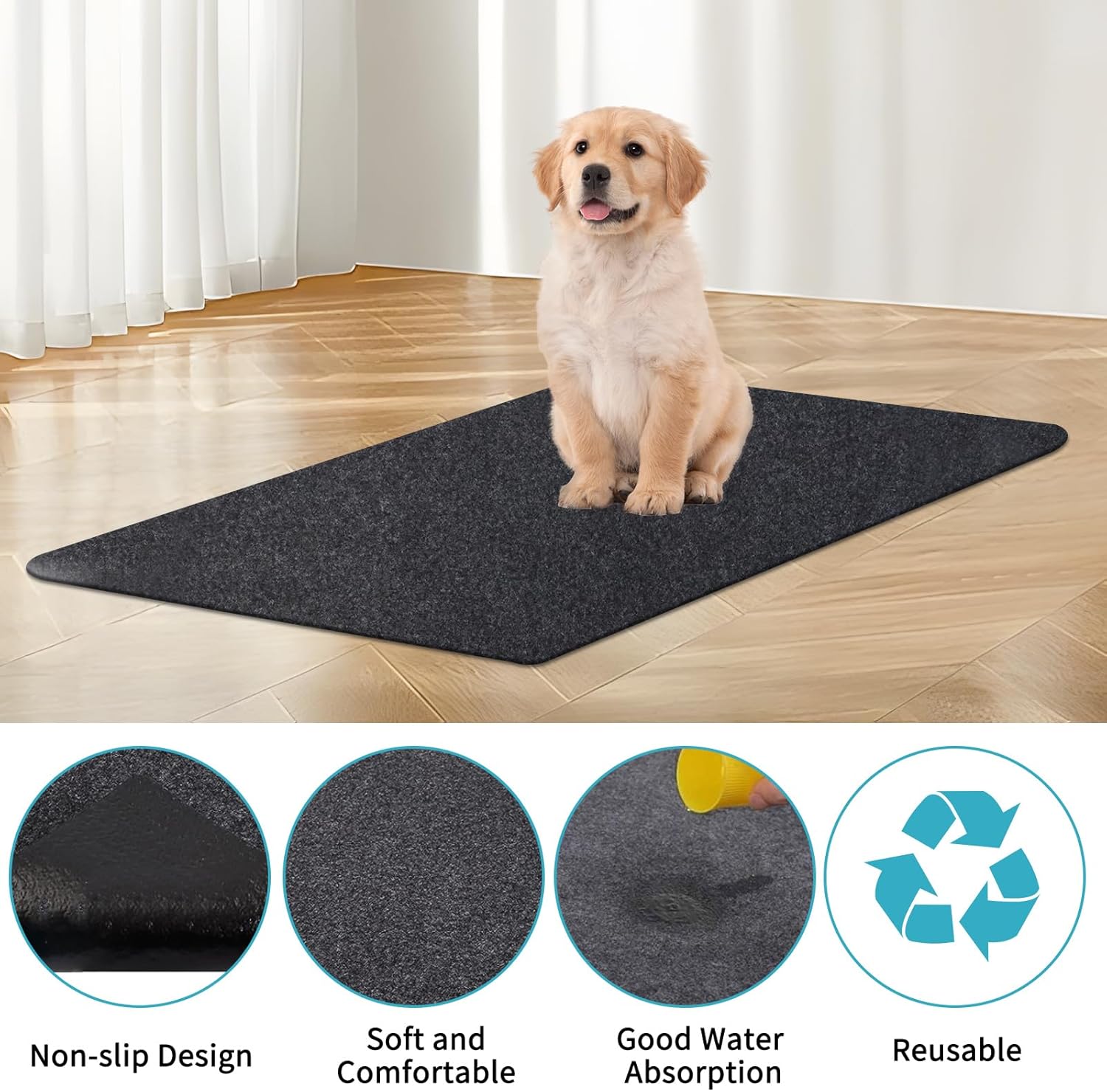 Discover the Ultimate Comfort: Non-Slip Waterproof Dog Playpen Mat ...