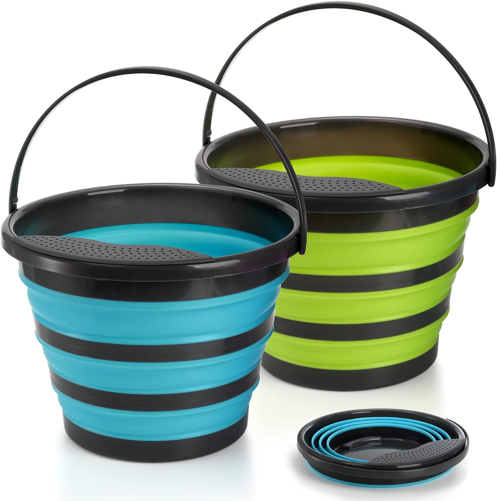 Amazon.com: IFWELL Collapsible Bucket with Handle 5 Gallon Portable ...