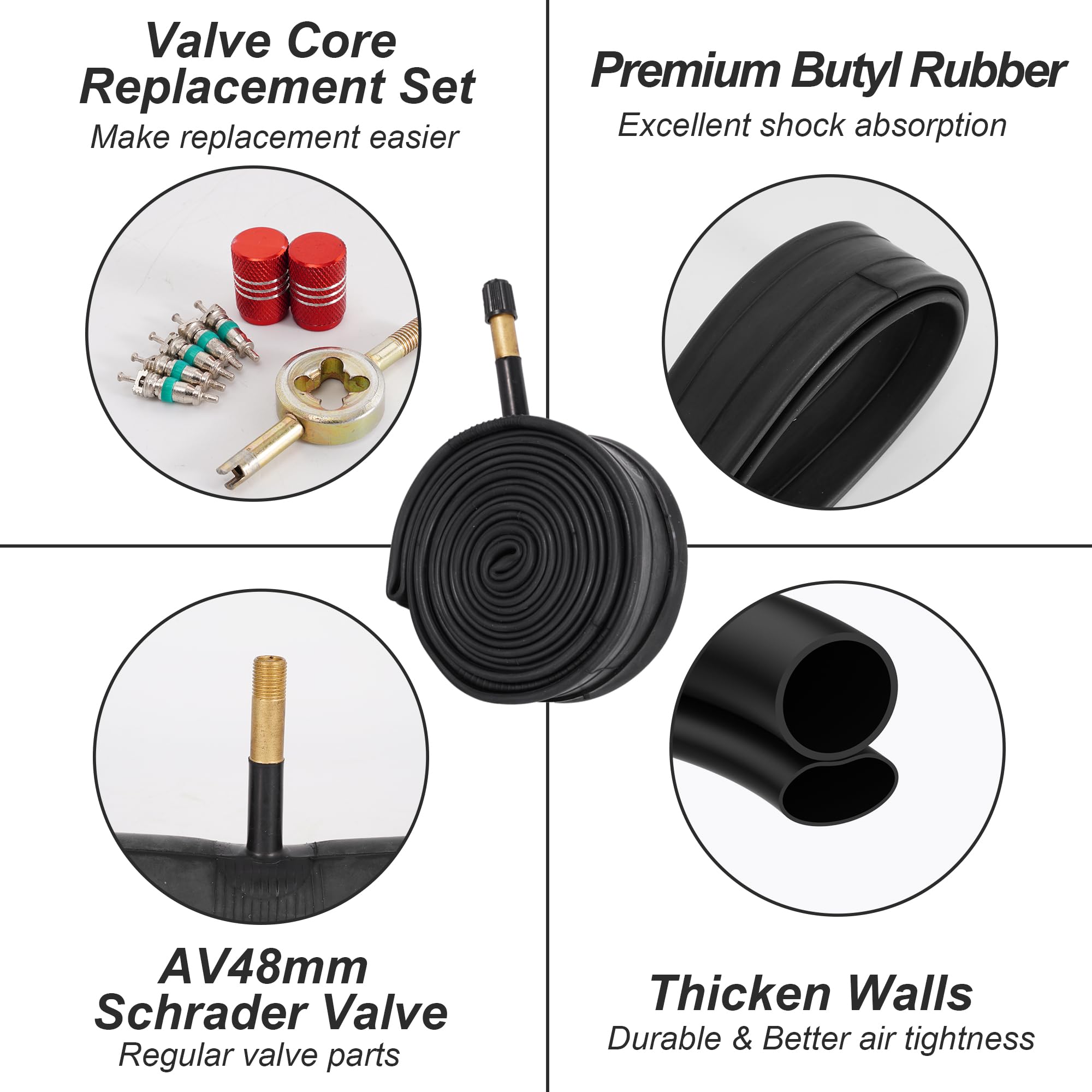Snapklik.com : 700c Bike Tube For 700x23-25c, 700x28-32c, 700x35-43c ...
