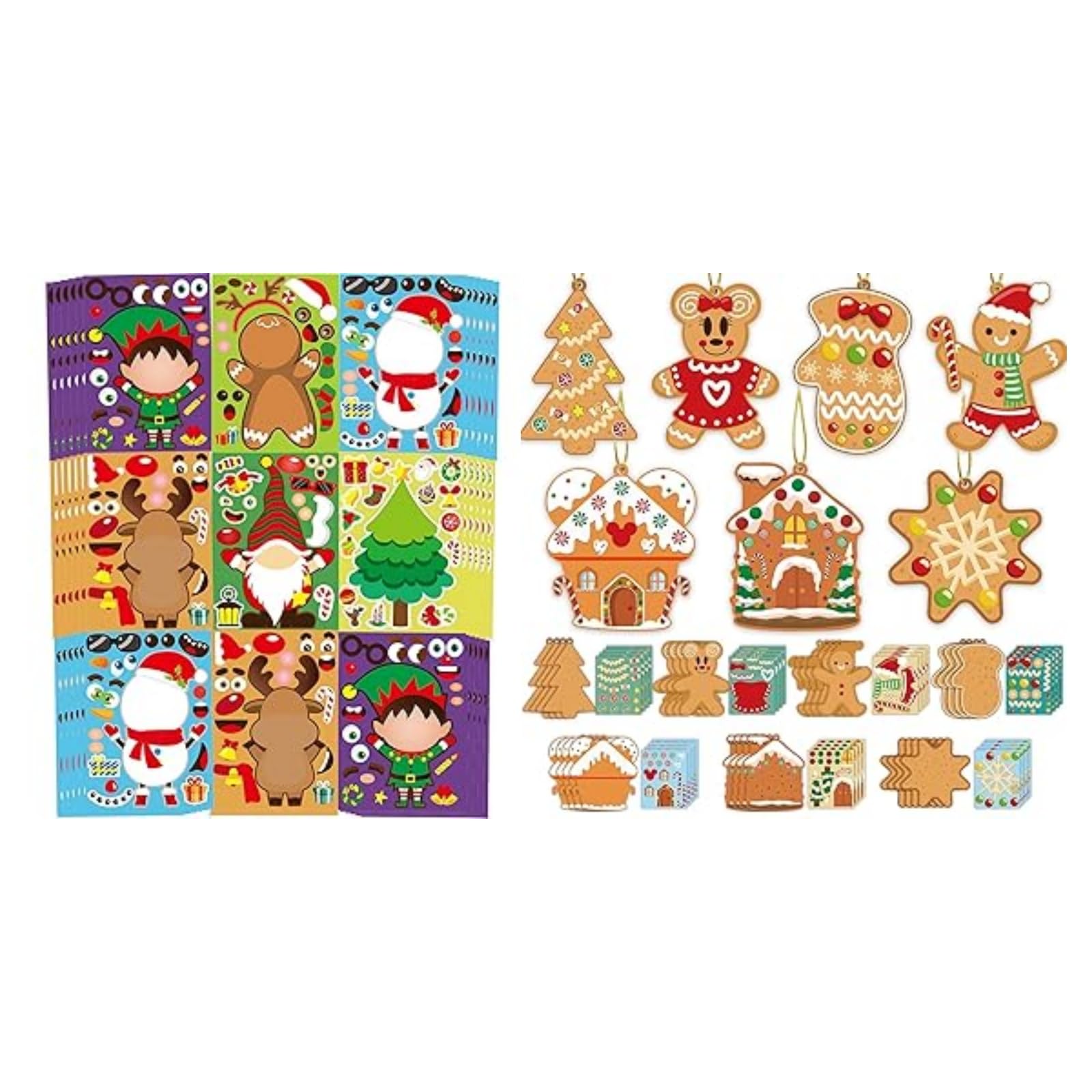 Amazon.com: Gnome Gingerbread Man Snowman Reindeer Face Christmas ...