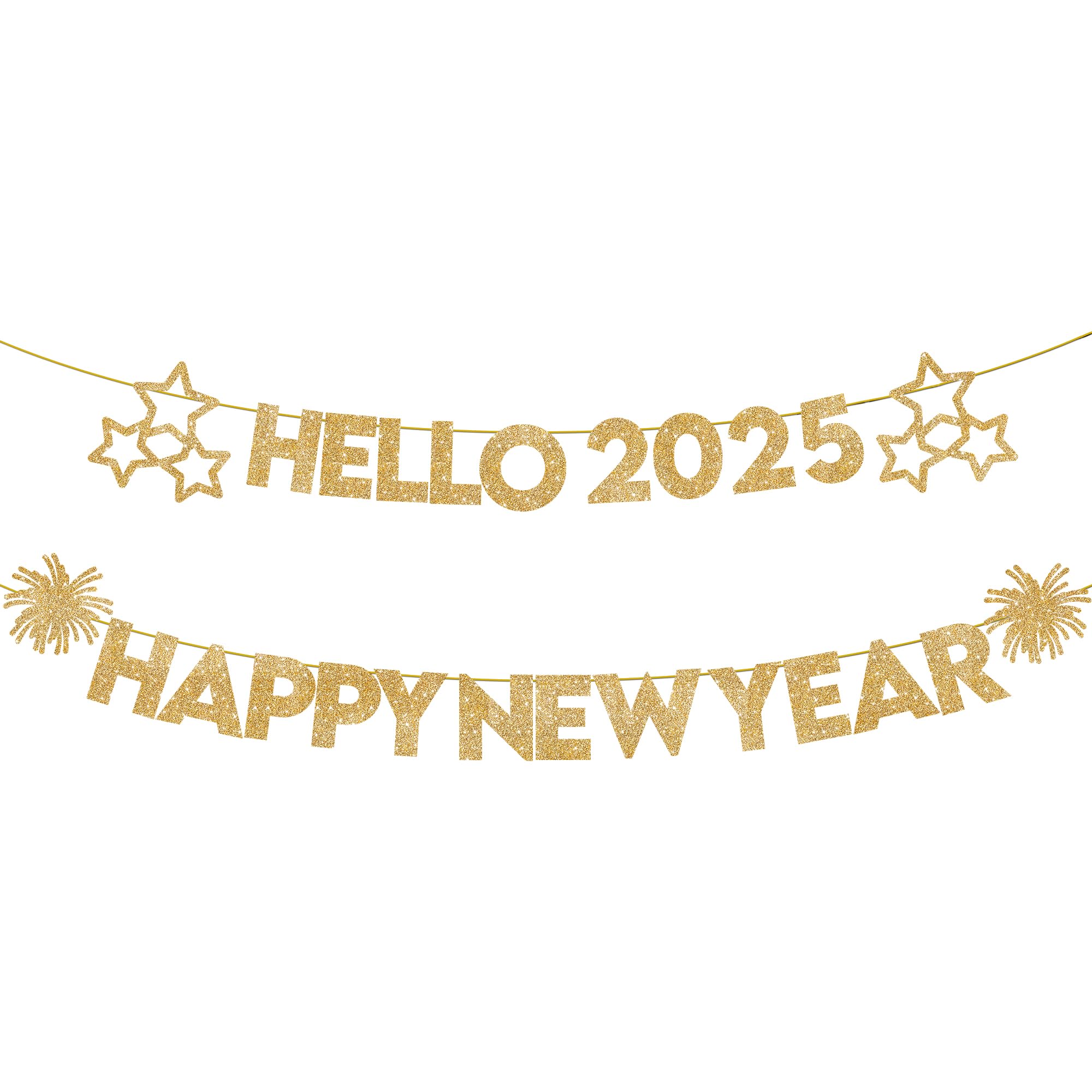 Buy KatchOn, Happy New Year Banner - 10 Feet, No DIY | Hello 2025 ...