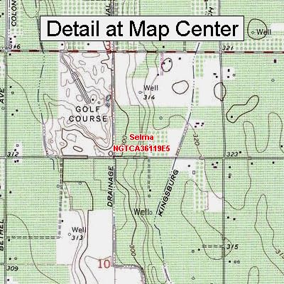 Amazon.com: USGS Topographic Quadrangle Map - Selma, California (Folded ...