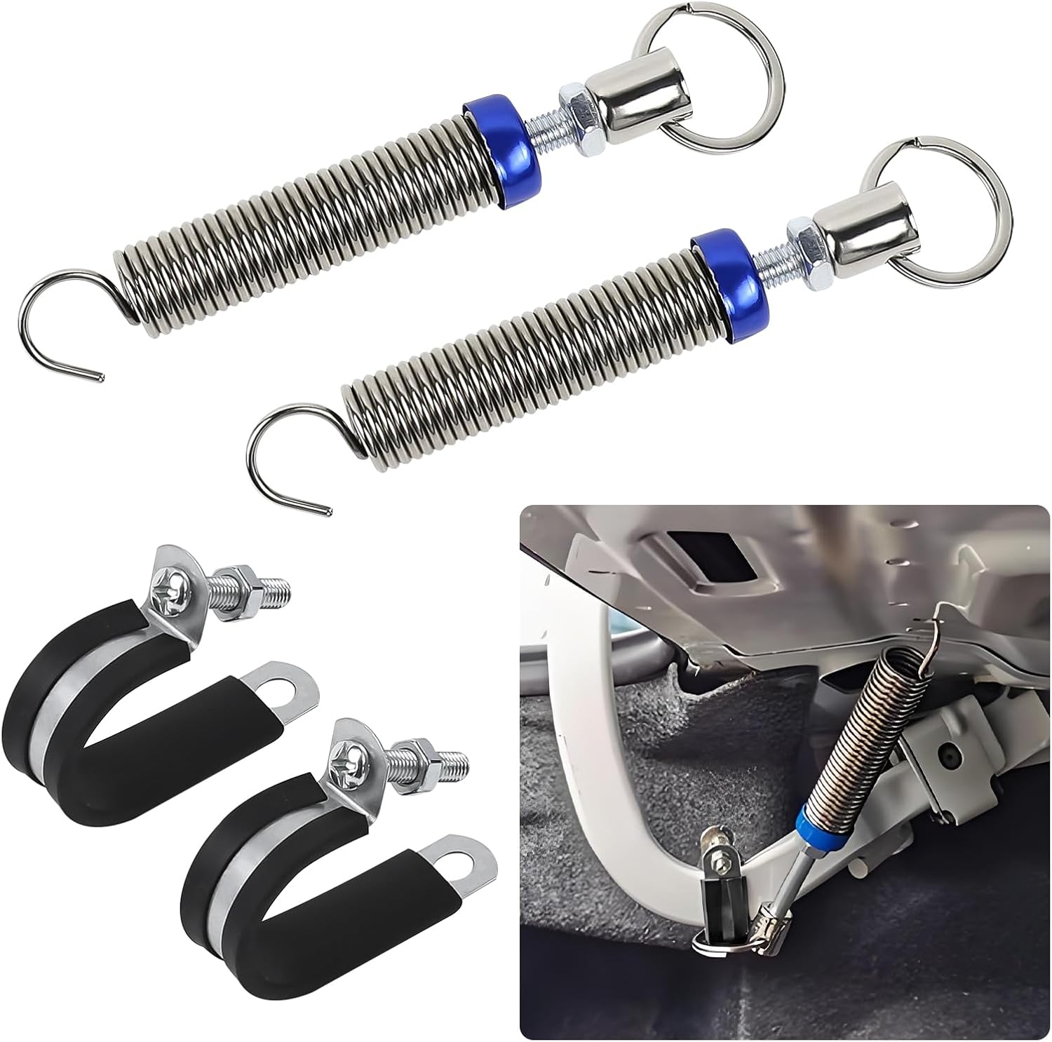 Amazon.com: Ongfuwu 2PCS Car Lift Spring for Trunk, Car Trunk Lid Metal ...