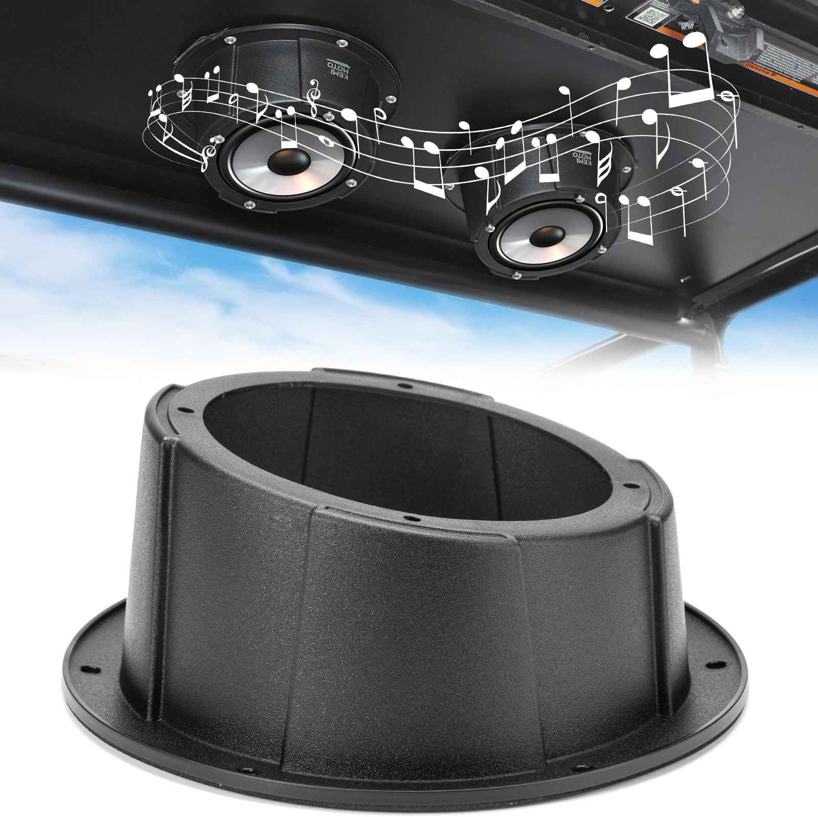 Amazon.com: KEMIMOTO 1PCS 6.5 Inch Speaker Pod, Universal Angled Boxes ...