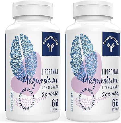 Liposomal - Thréonate de magnésium 2000mg - Supplément de magnésium ...