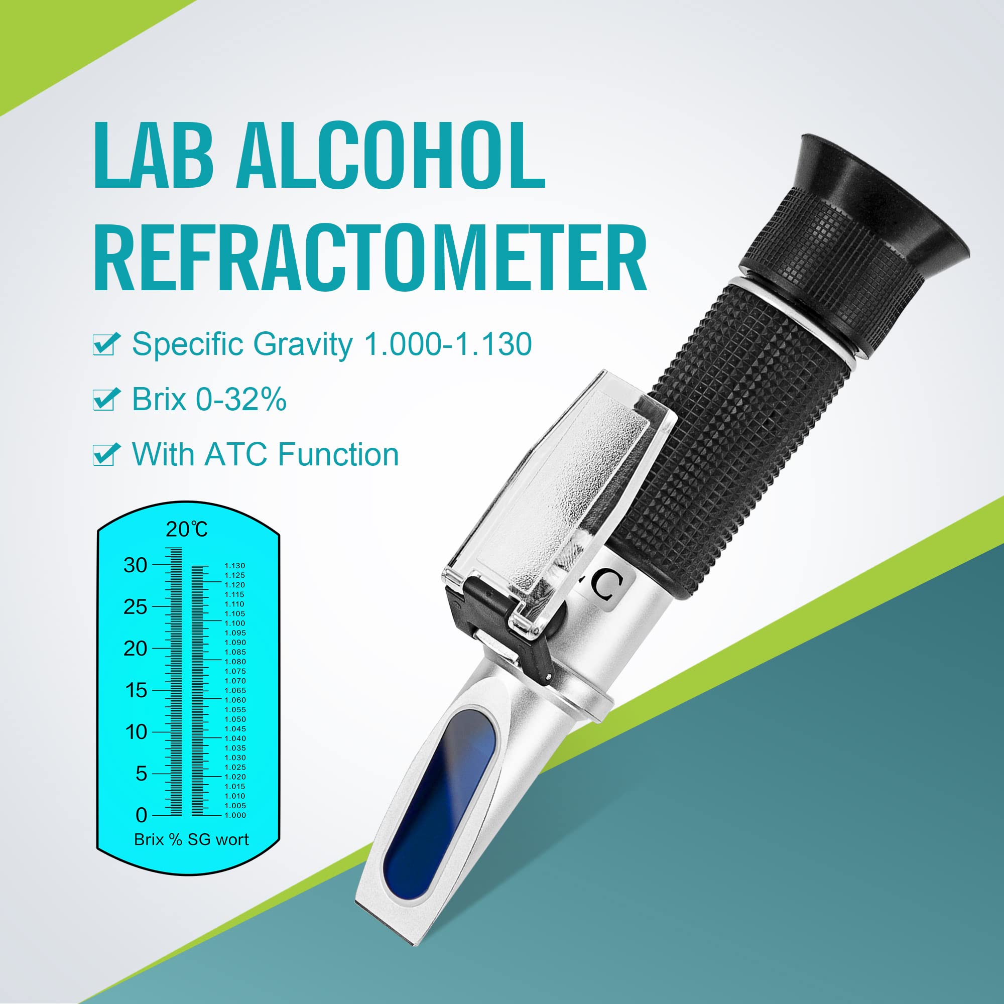 Snapklik.com : LACHOI ATC Beer Brix Alcohol Refractometer For Beer ...