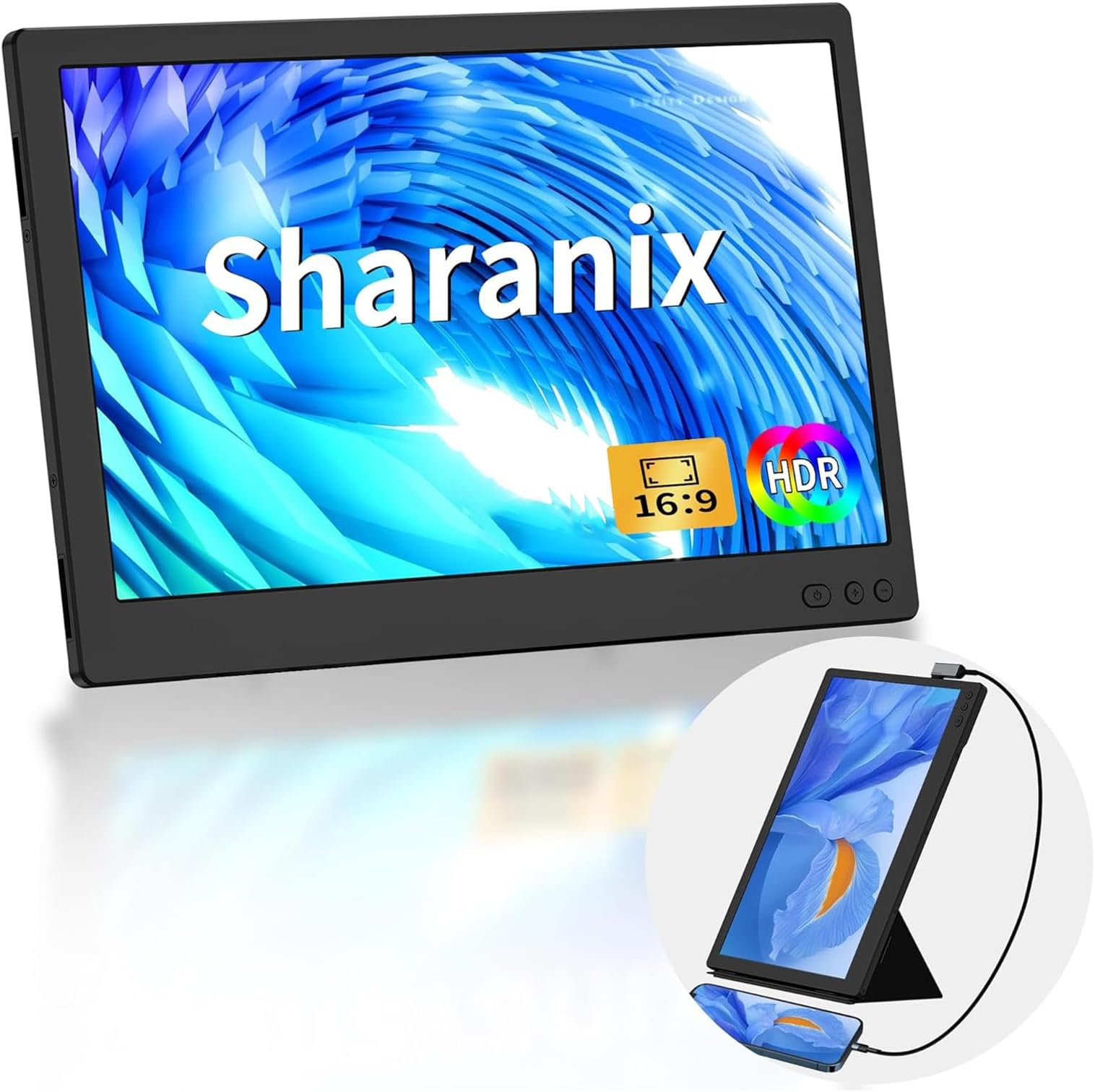 Amazon.com: FICIHP Portable Monitor 11.6inch FHD 1080P, Laptop Monitor ...