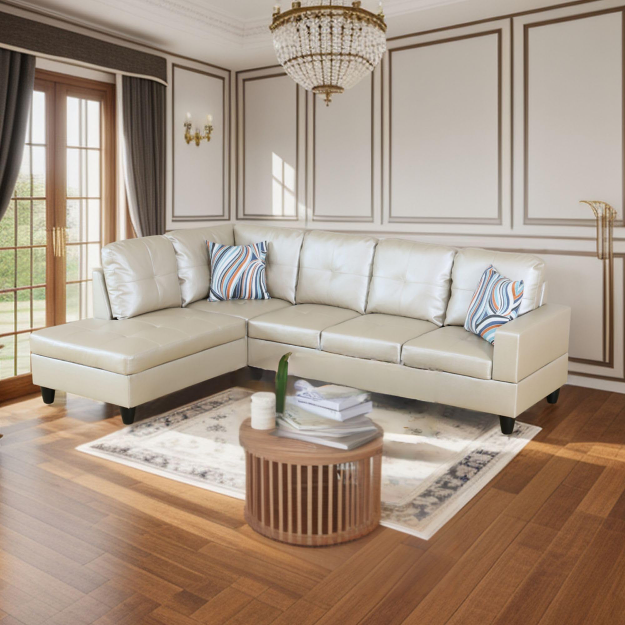 Amazon.com: NicBex Sectional Couches for Living Room 2-Piece Modern ...