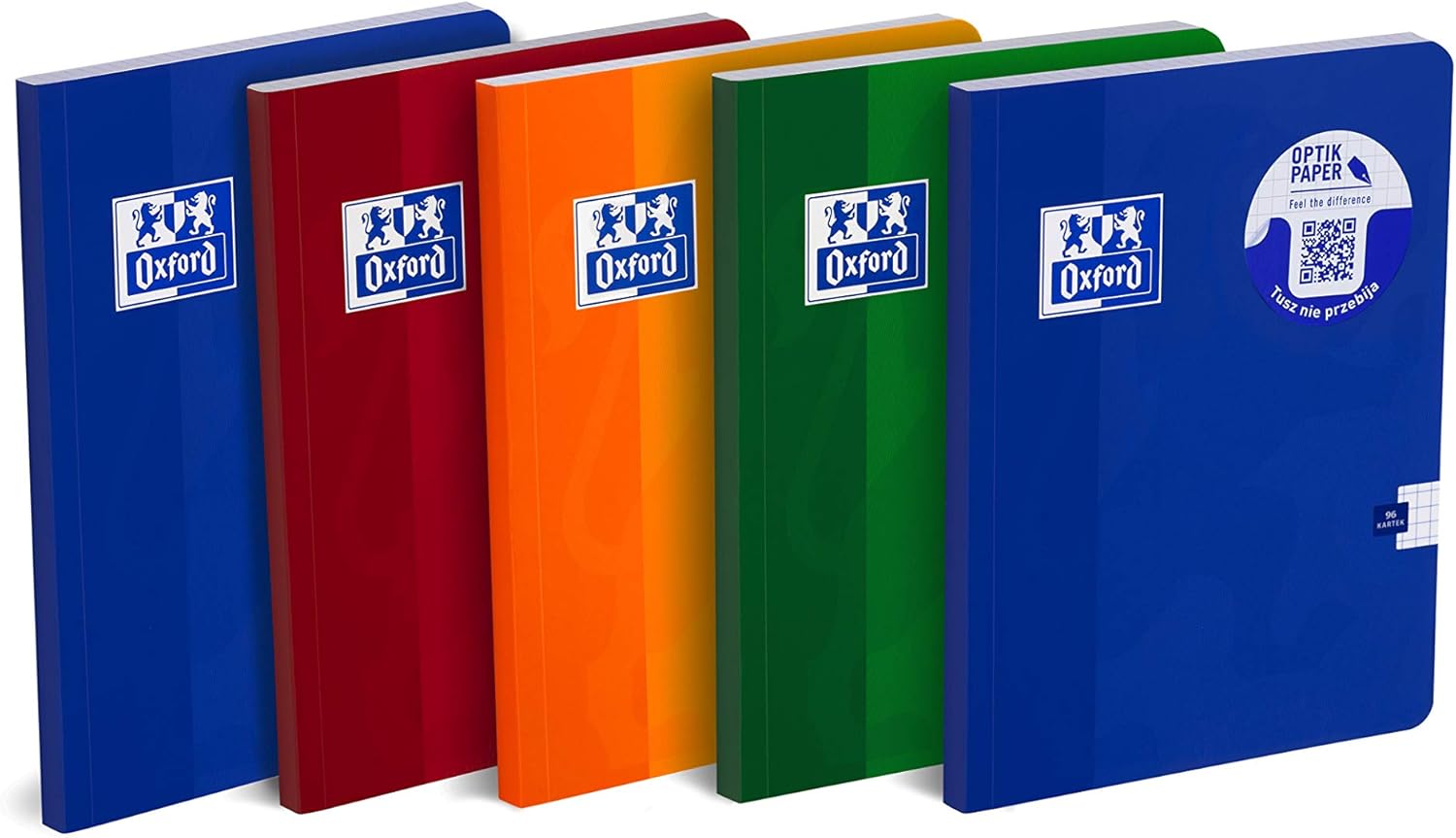 Oxford Exercise Book A5, 96 Squared Pages with Margin, Squared, Look ...