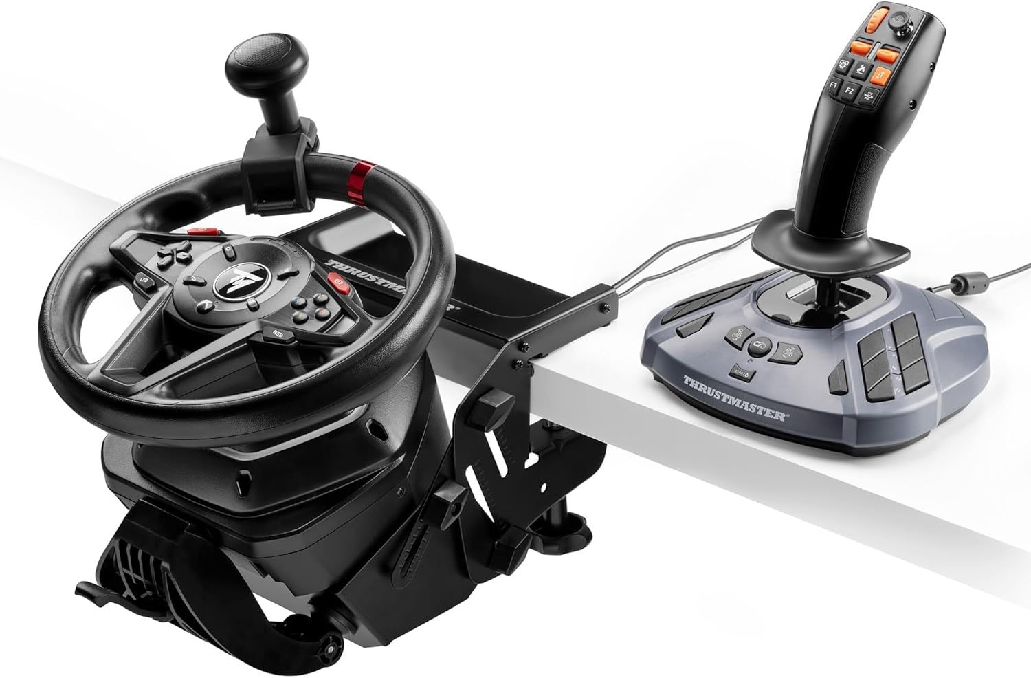Thrustmaster T128 SimTask Pack mit Rennlenkrad und FarmStick ...