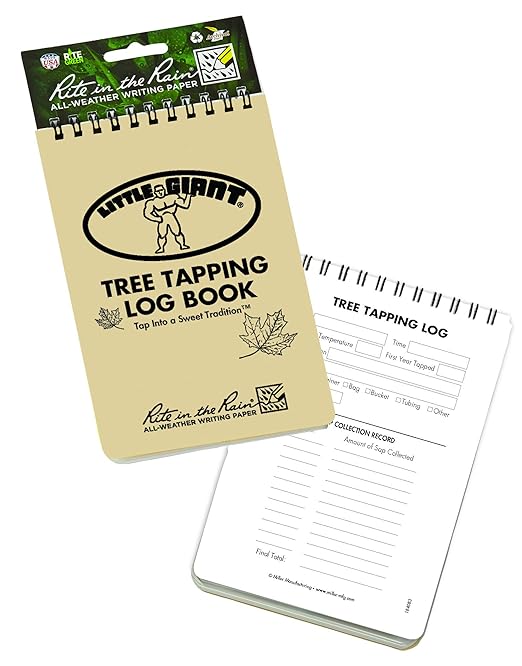 Little Giant Tree Tapping Log Book Tracking Journal for Maple Sugaring ...
