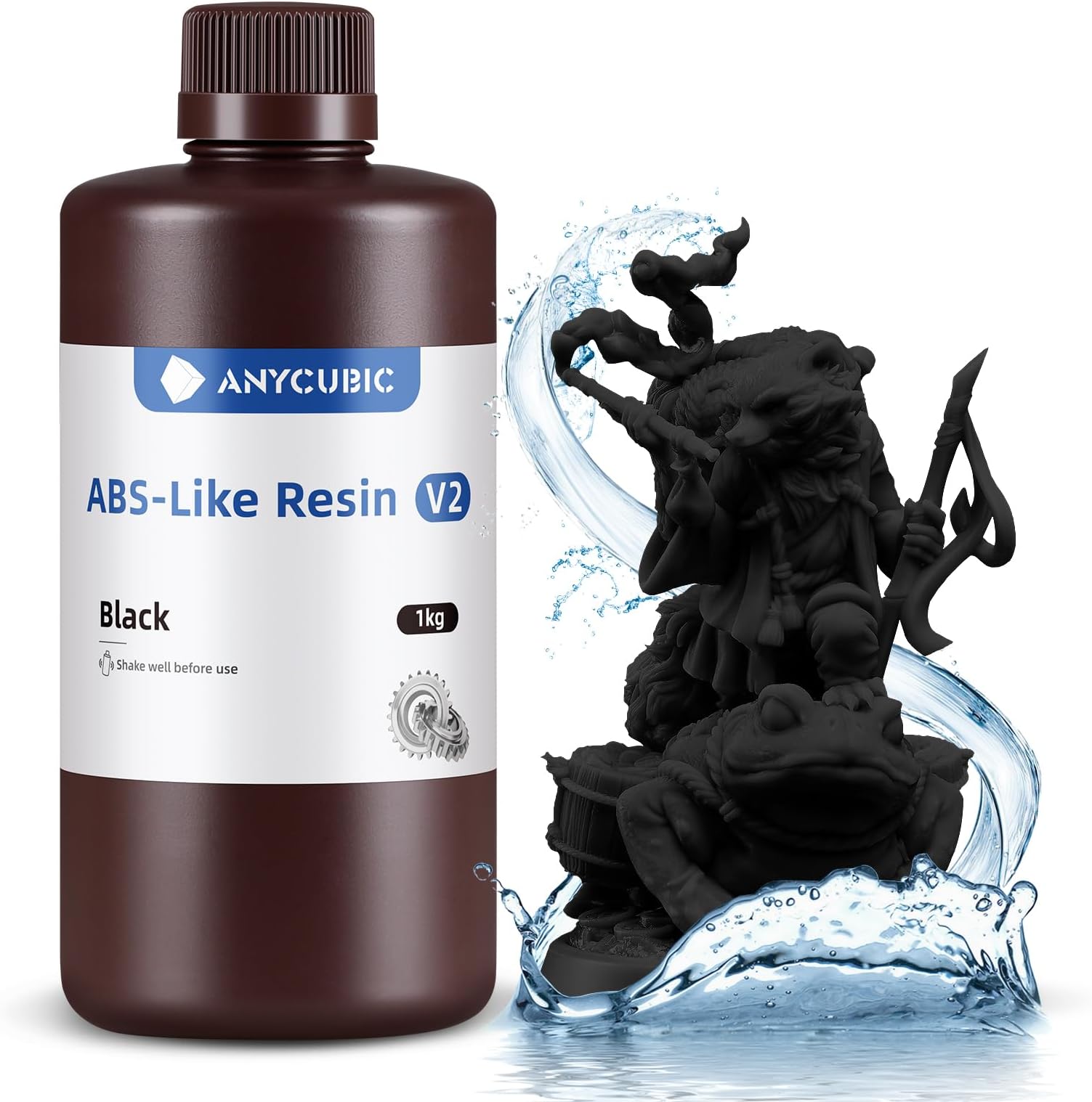 ANYCUBIC Water Washable ABS-Like 3D Printer Resin, High Toughness and ...