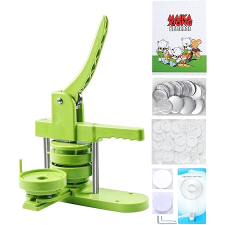 Amazon.com: Happizza Button Maker Machine, 75mm(3 inch) DIY Pin Button ...
