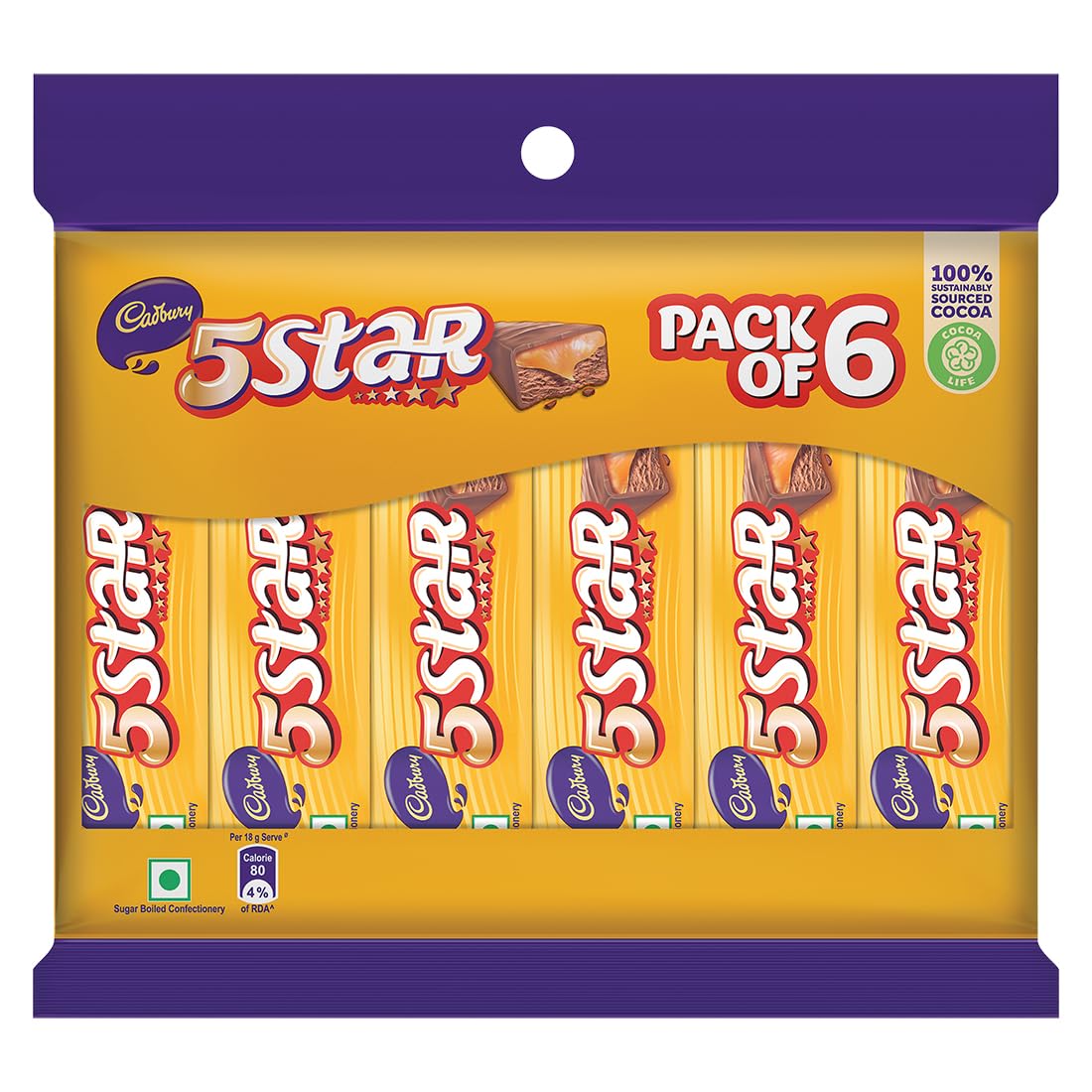 Cadbury 5 Star Kitted Pack Chocolate Bars, 108 g : Amazon.in: Grocery ...