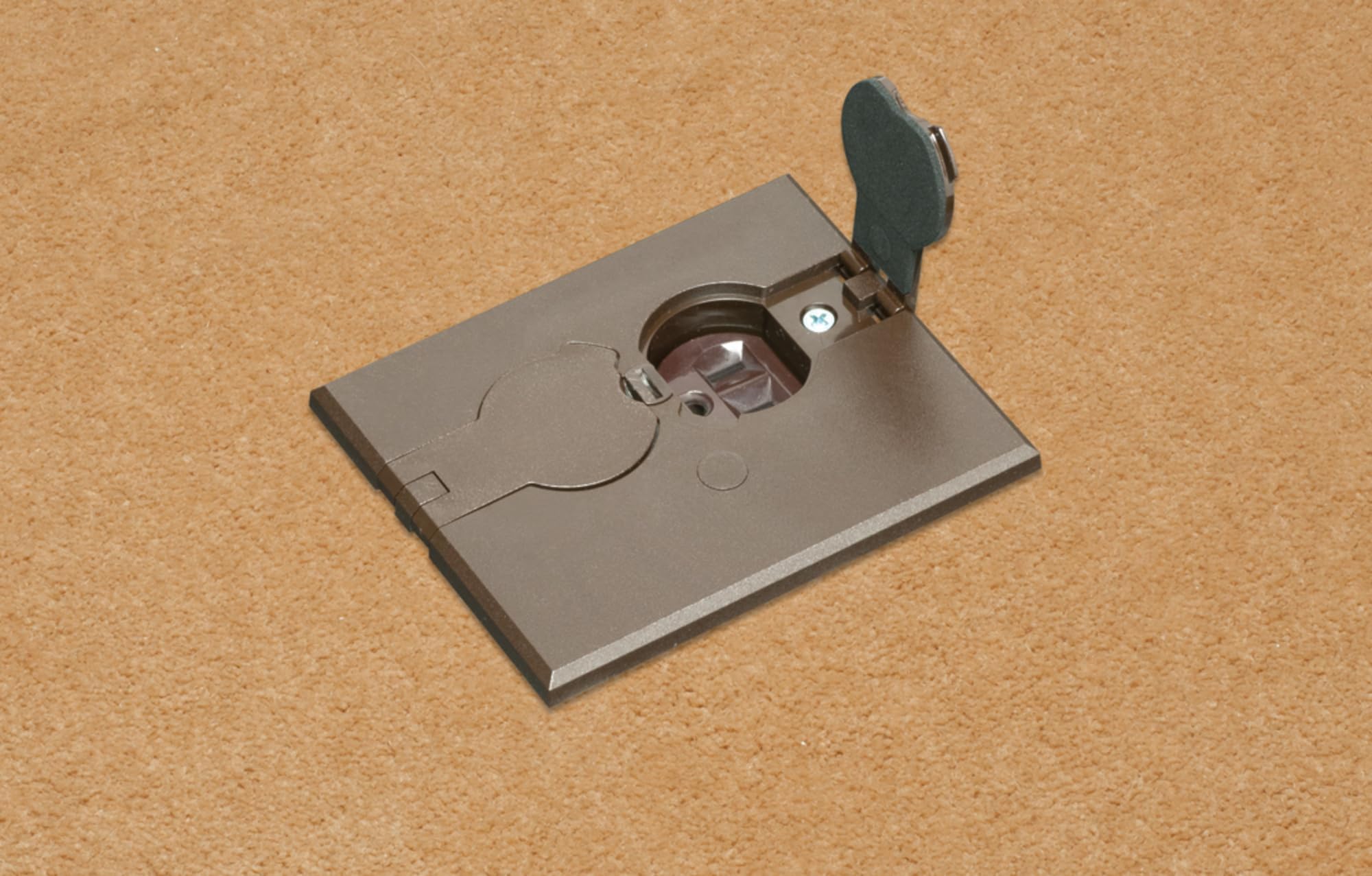 Arlington Industries FLBRF101BL-1 Retrofit Electrical Floor Box with ...