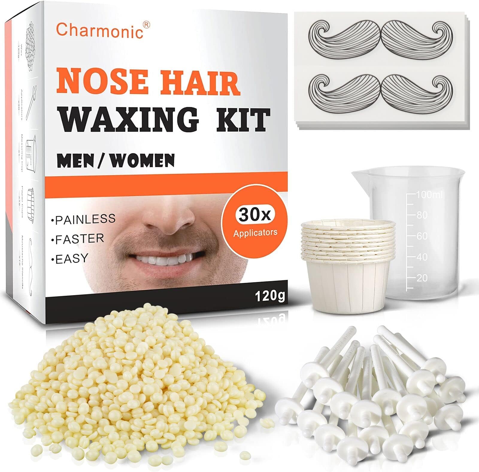 Amazon.com : Nad's Nose Wax Kit for Men & Women - Waxing Kit for Quick ...