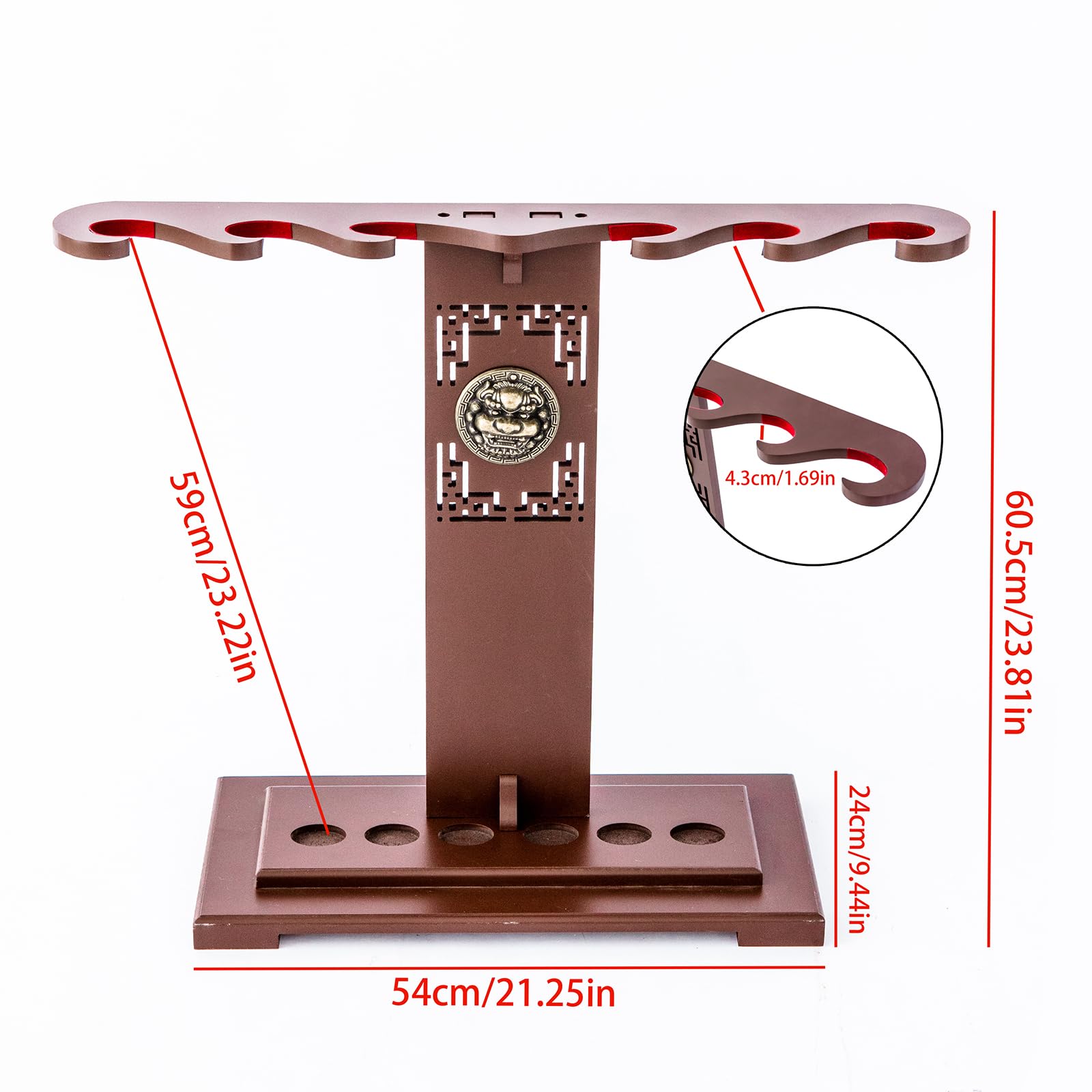 Lukar 8 Tier Sword Stand Floor, Rotating Vertical Sword Display Stand ...