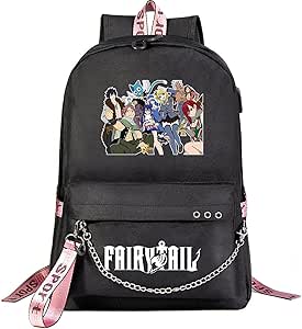 Amazon.com | GO2COSY Anime Fairy Tail Backpack School Bag Rucksack ...
