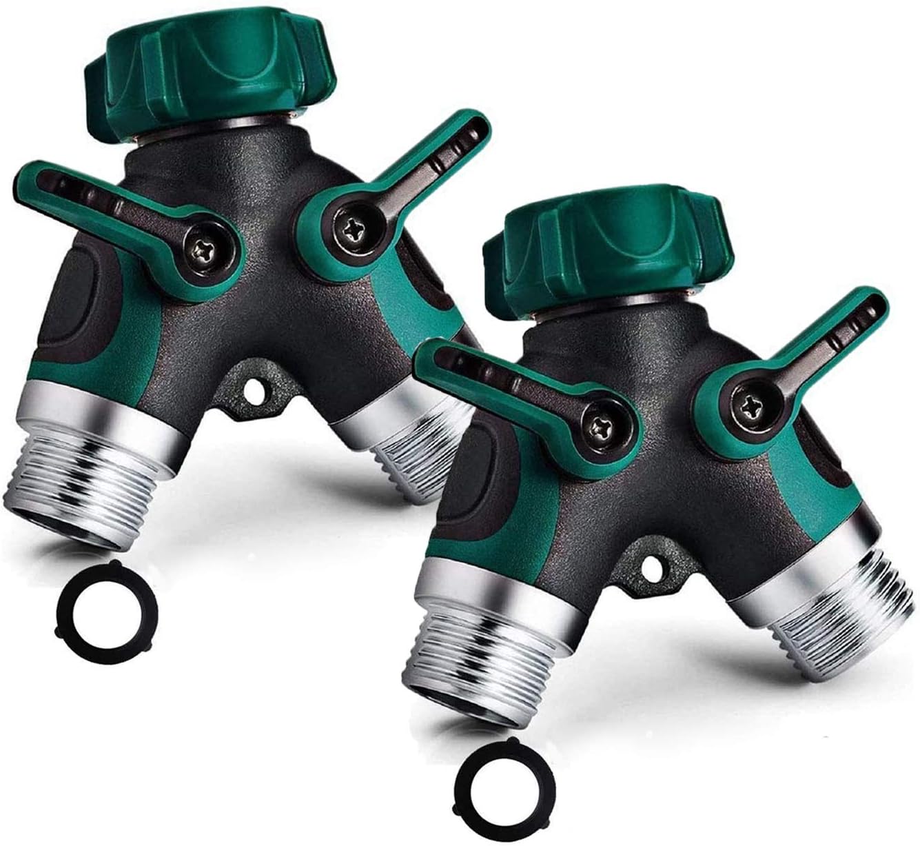 Amazon.com: Y Hose Splitter 2 Way, 3/4” Garden Hose Connector with ...