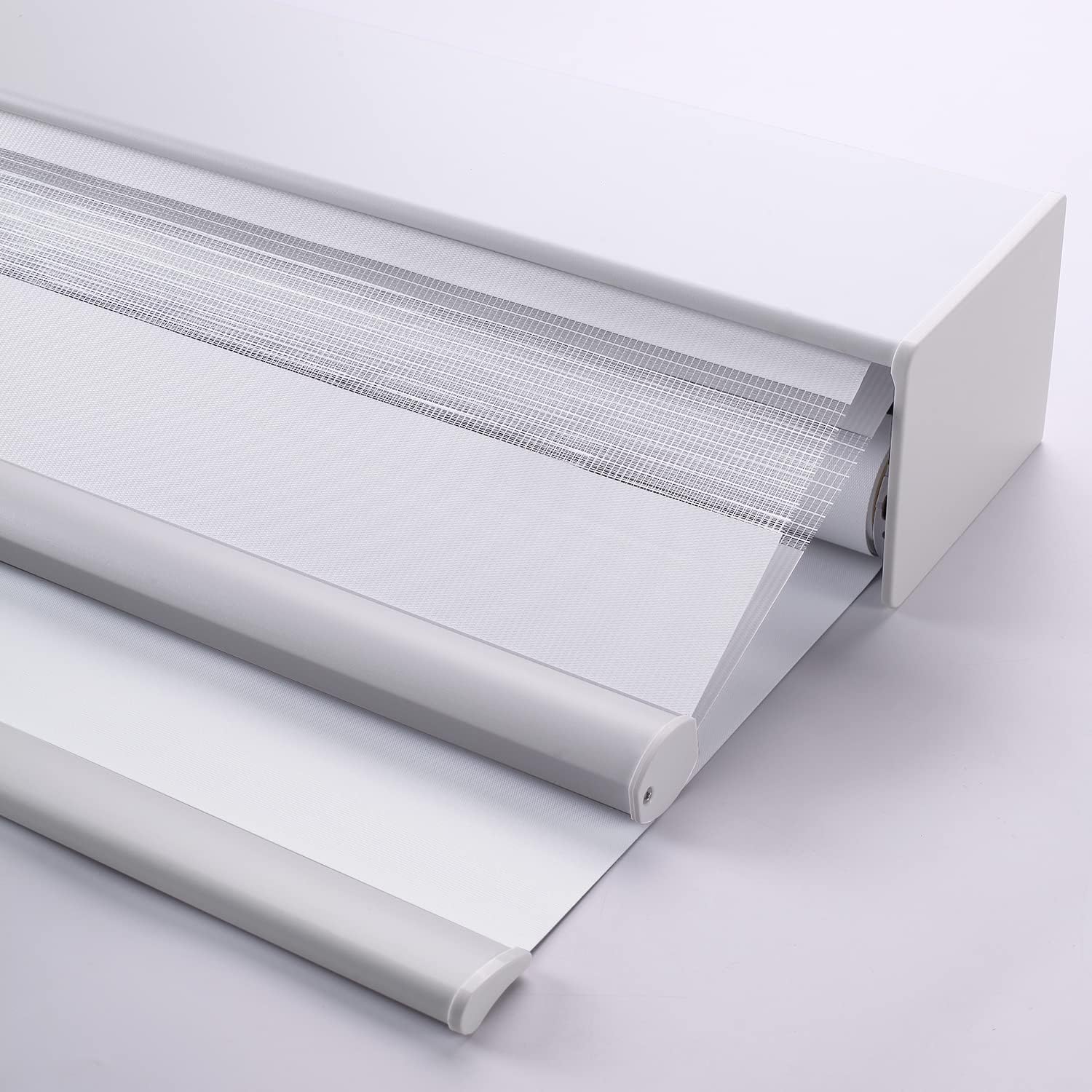 Amazon.com: tipiace Manual Day and Night Dual Layers Roller Blinds with ...