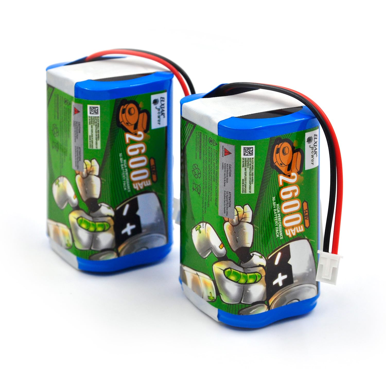 Amazon.com: (2-Pack) 14.8V 2600mAh Rechargeable Battery Replacement for ...