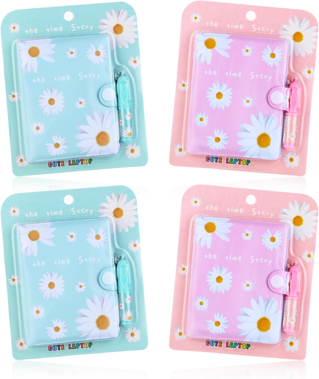 Amazon.com : JieyueJewelry 4 Pcs Mini Notebook with Pen, Kawaii ...