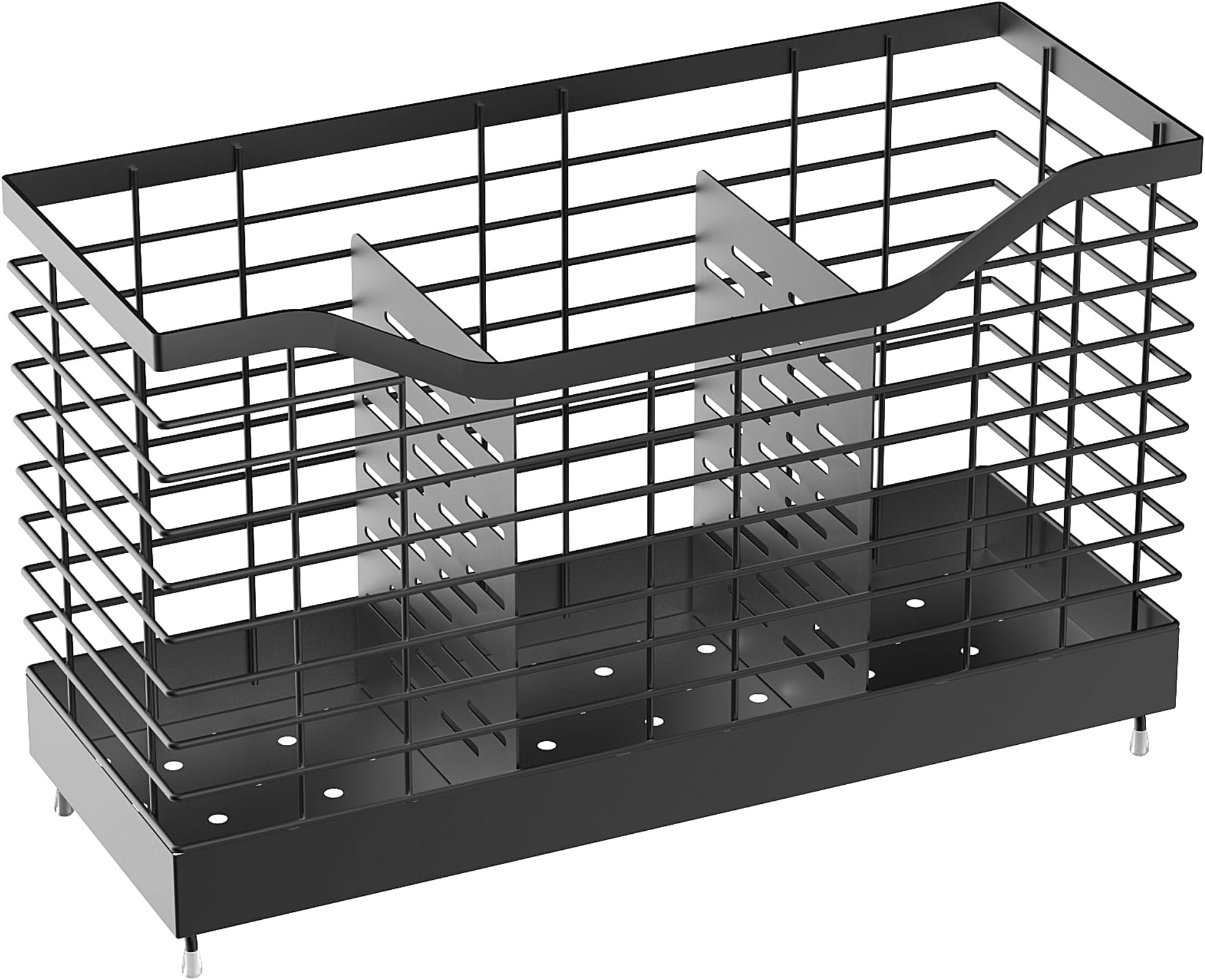 Amazon.com: Uninol 3 Grids Utensil holder for Kitchen Counter - 11.7" x ...