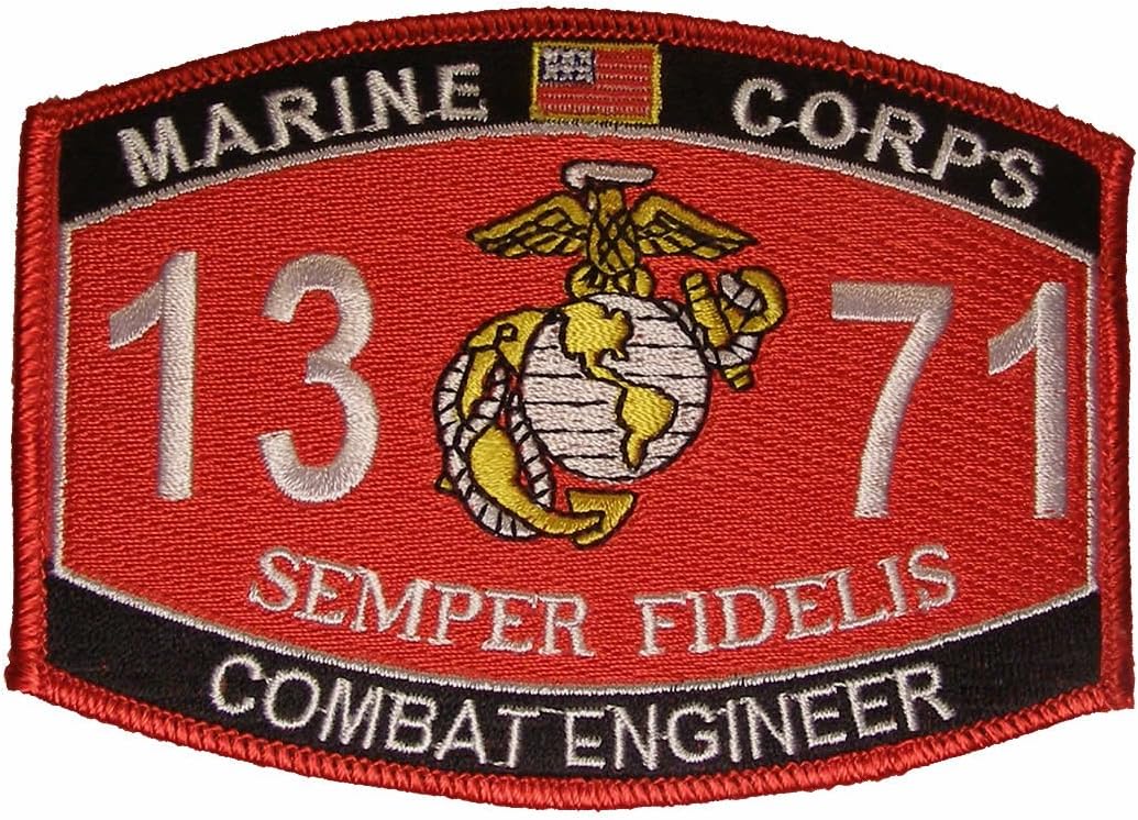 Amazon.com: States Marine Corps MOS 1371 Combat Engineer MOS Military ...