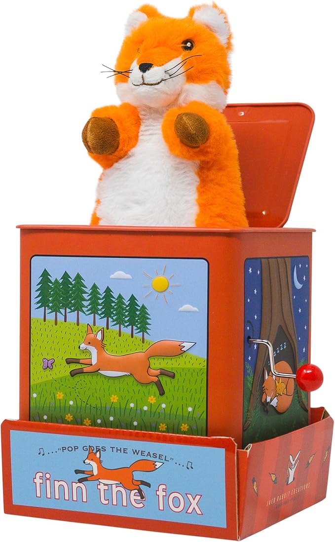 Amazon.com: Jack Rabbit Creations Finn The Fox Jack in The Box Toy ...