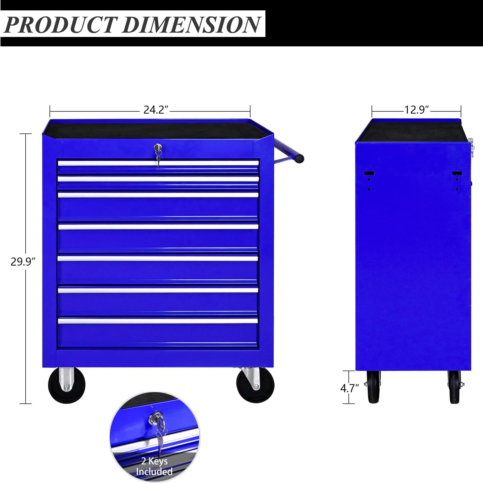 Snapklik.com : 7 Drawer Tool Chest