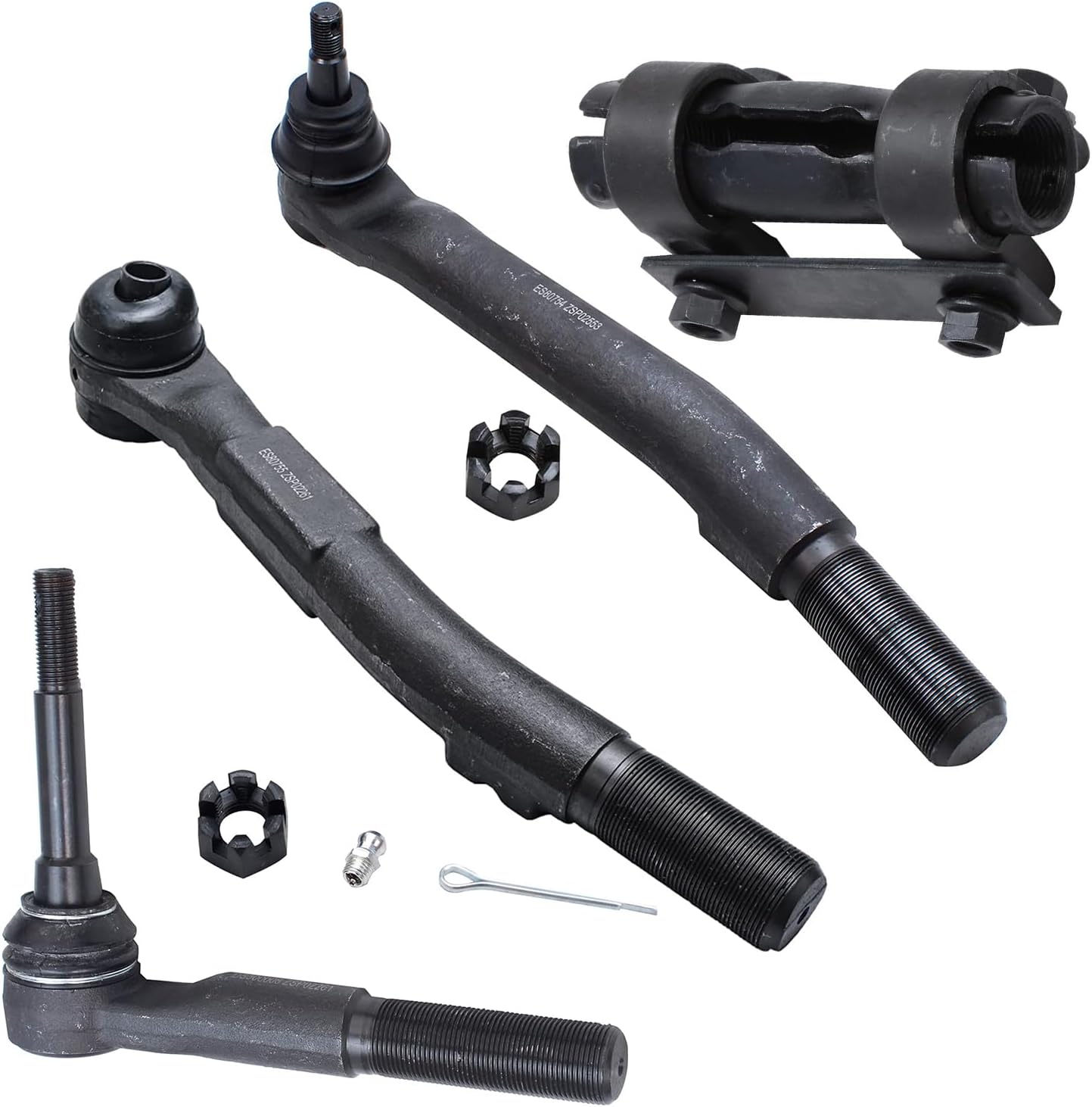 Amazon.com: Detroit Axle - 4WD Front 4pc Tie Rods Kit for Ford F-250 F ...