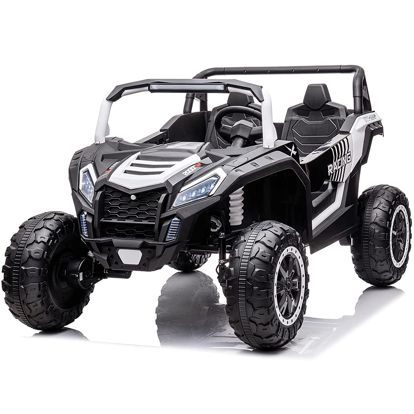 Amazon.com: NEWQIDA XXL Kids Side by Side UTV, 24V Ride On Toys for Big ...