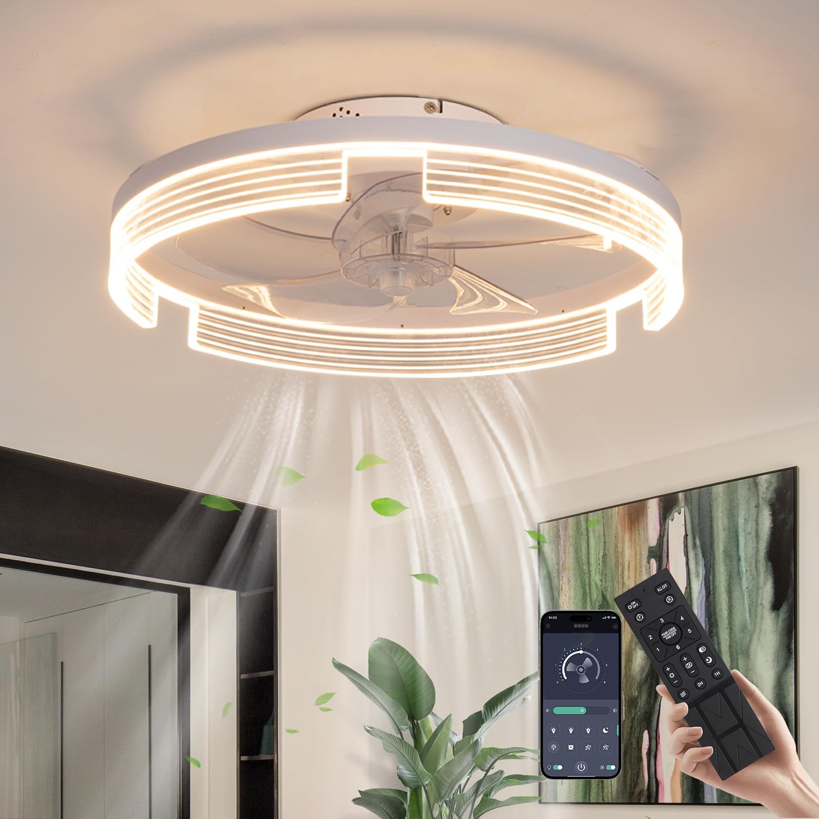 Elegantes Lampe Mit Ventilator Bild