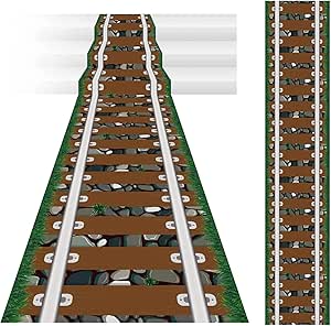 Amazon.com: 24 Inch x 10 ft Western Plastic Railroad Track Aisle Runner ...
