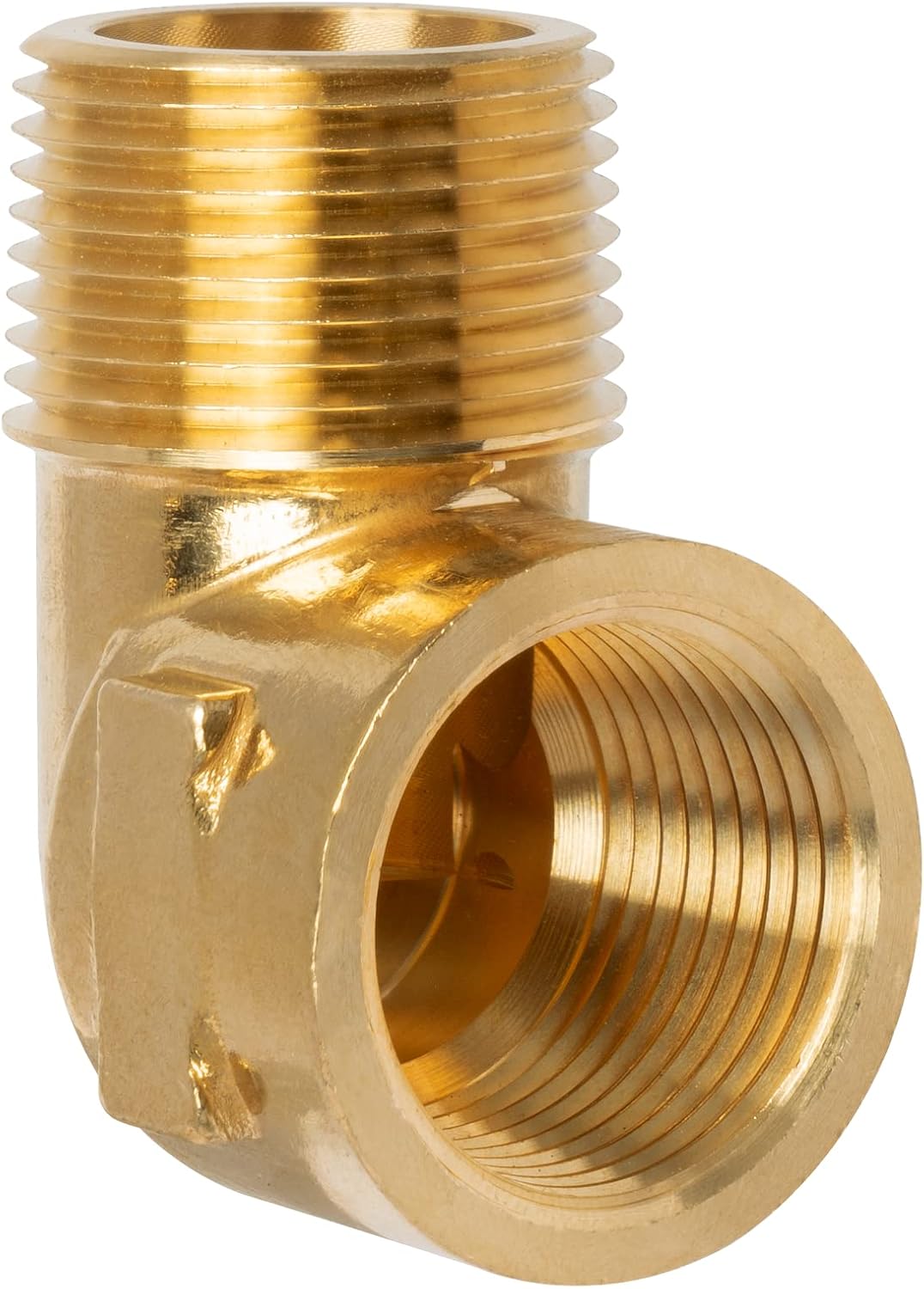 JUWO Brass Pipe Fitting, 90 Degree Street Elbow, 3/4" NPT Female ...