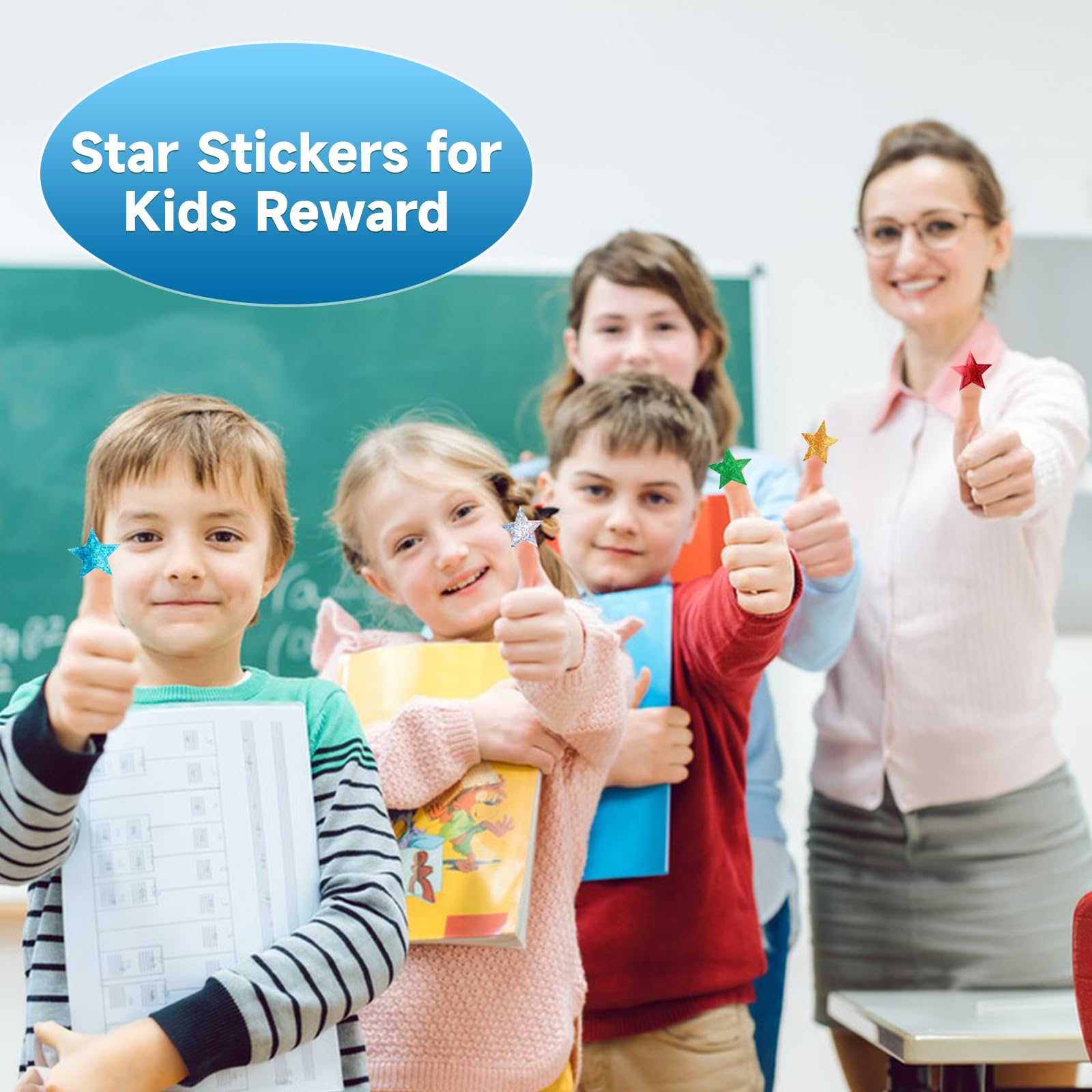 Snapklik.com : Small Star Stickers 1620PCS Holographic Foil Stars ...