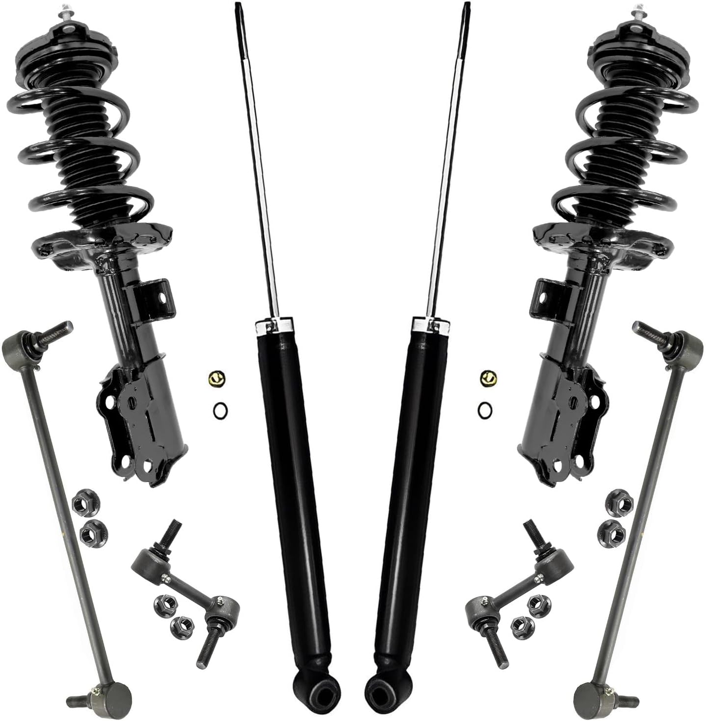 Amazon.com: Detroit Axle - 8pc Struts Shock Suspension Kit for 2016 ...