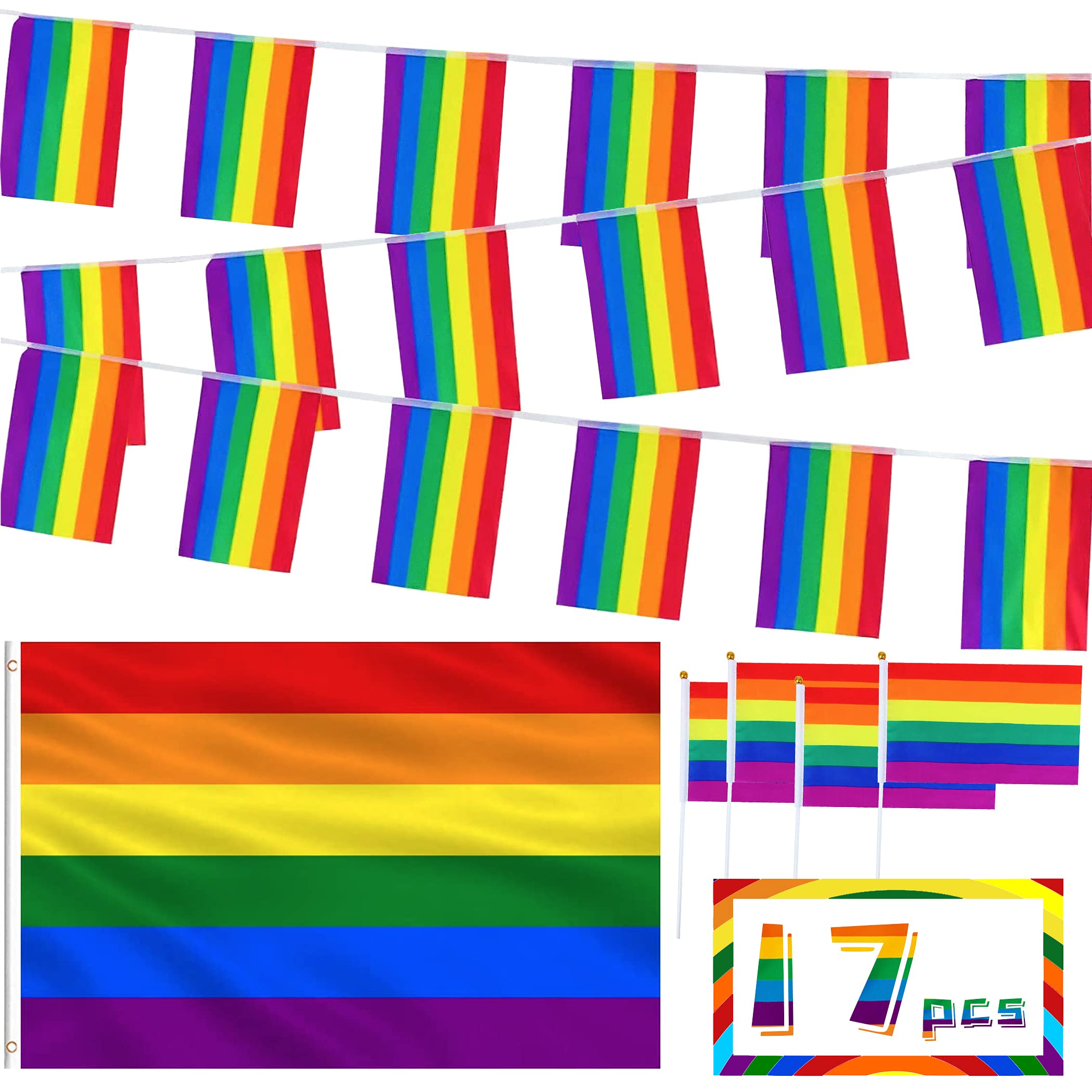 Buy Party-Poter Pride Decorations 14PCS Pride Large Gay Pride s 1.5m×0 ...