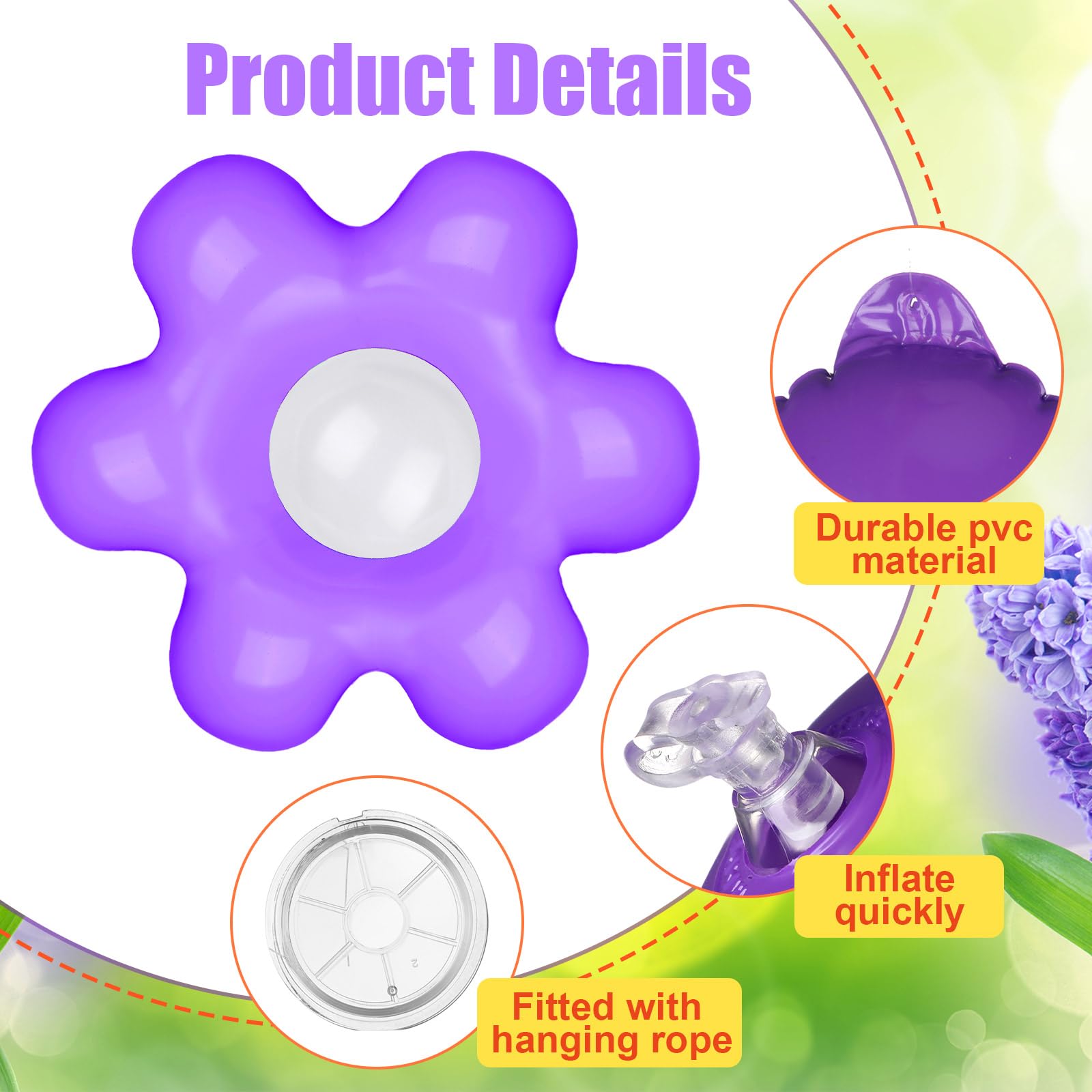 Snapklik.com : 12 Pcs Spring Inflatable Hanging Flowers Colorful ...