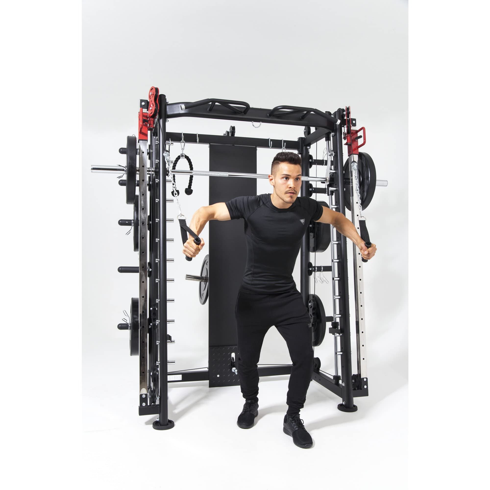 GORILLA SPORTS® Power Cage - Multifunction, Heavy Duty, Lat Pull Down ...