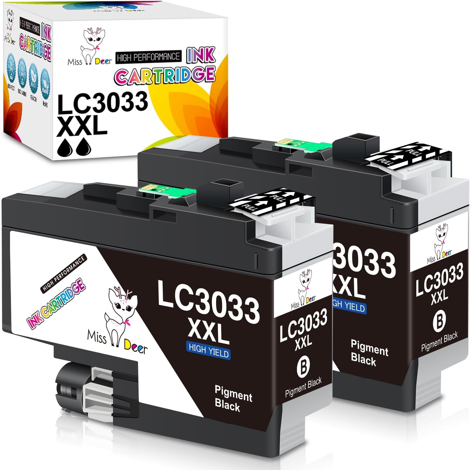 Amazon.com: MS DEER LC3033 Ink Cartridges Compatible Replacement for ...