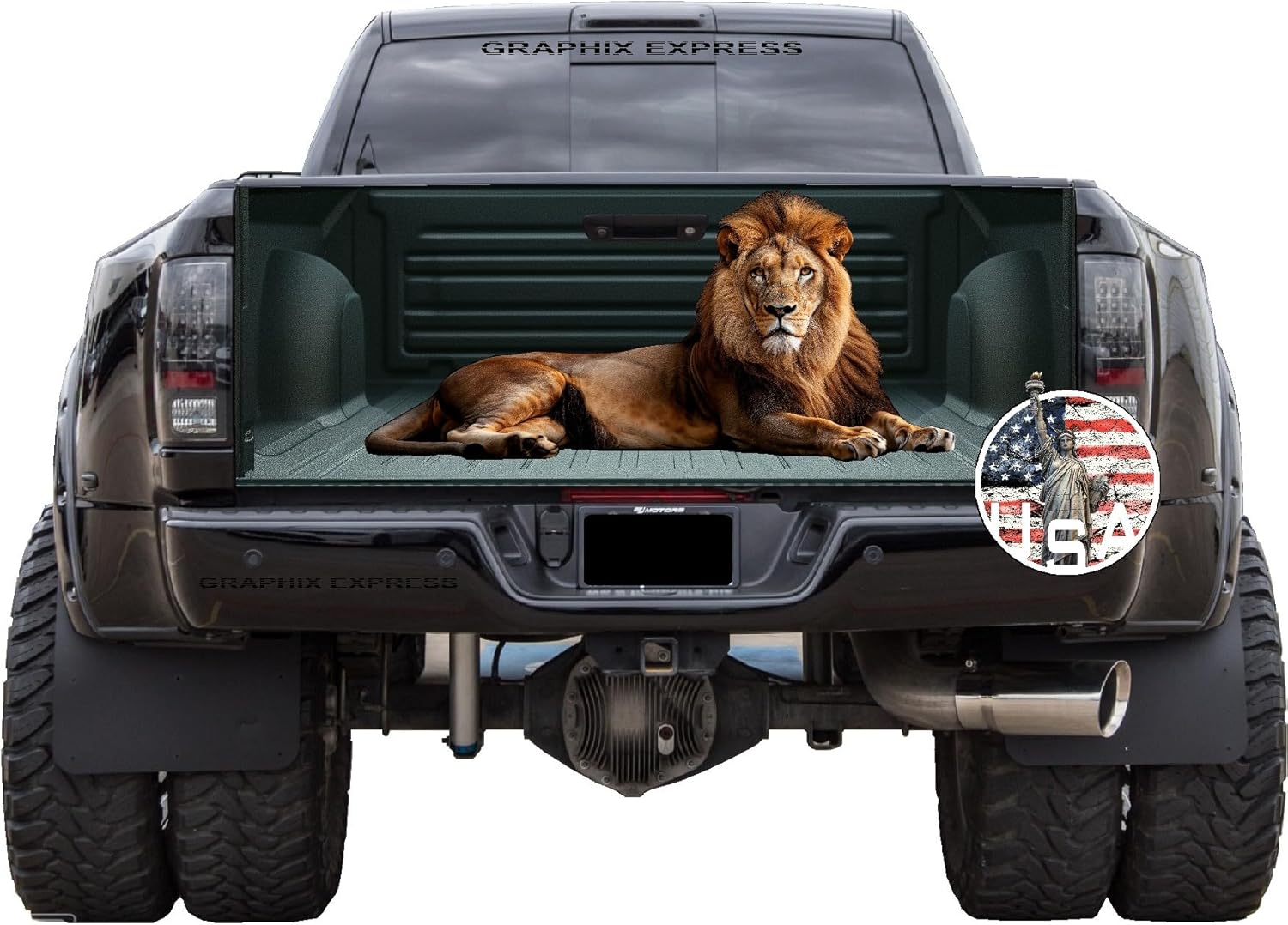 Amazon.com: GRAPHIX EXPRESS Truck Tailgate Wrap for Pickup Trucks ...