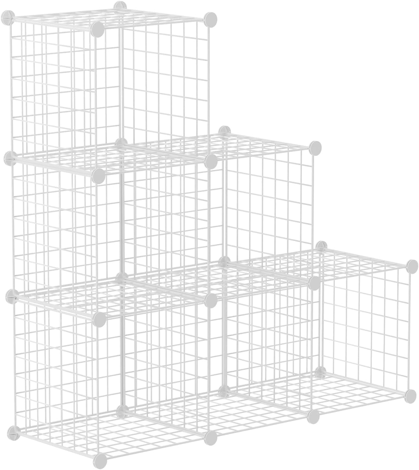 Amazon.com: C&AHOME Wire Cube Storage, 8-Cube Organizer Metal C Grids ...