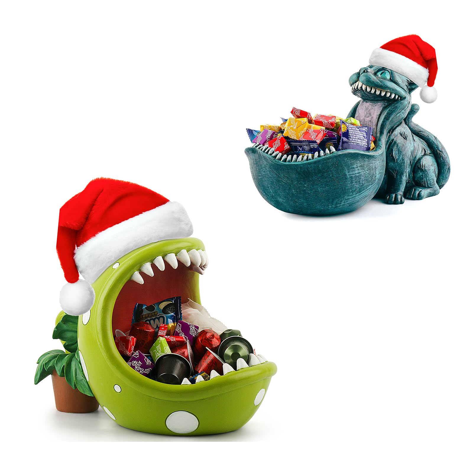 Amazon.com: ehuoyan Christmas Candy Bowl Large Candy Bowl Christmas ...